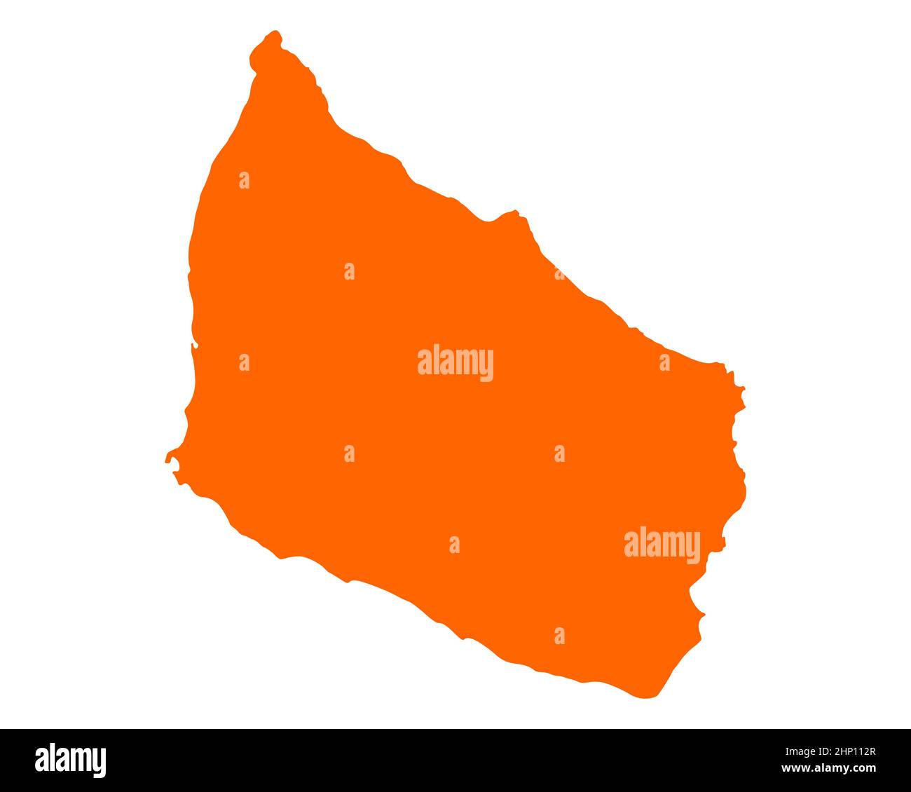 Map of Bornholm Stock Photo - Alamy