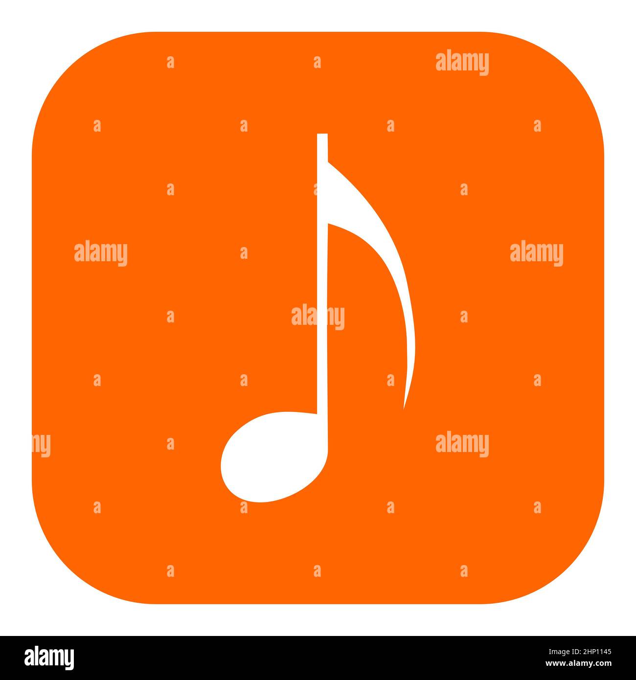 Music note and app icon Stock Photo - Alamy