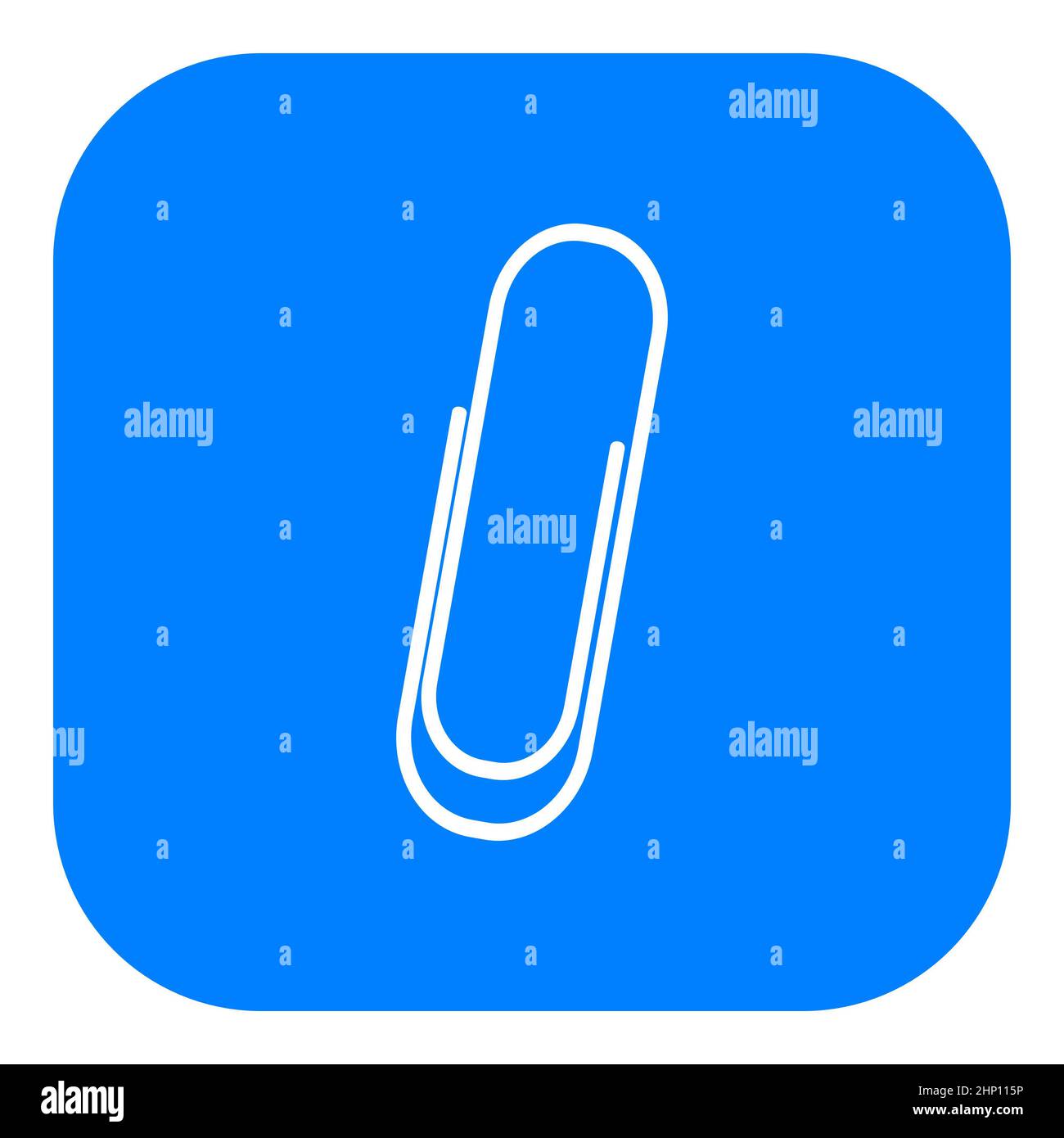 Paper clip and app icon Stock Photo - Alamy