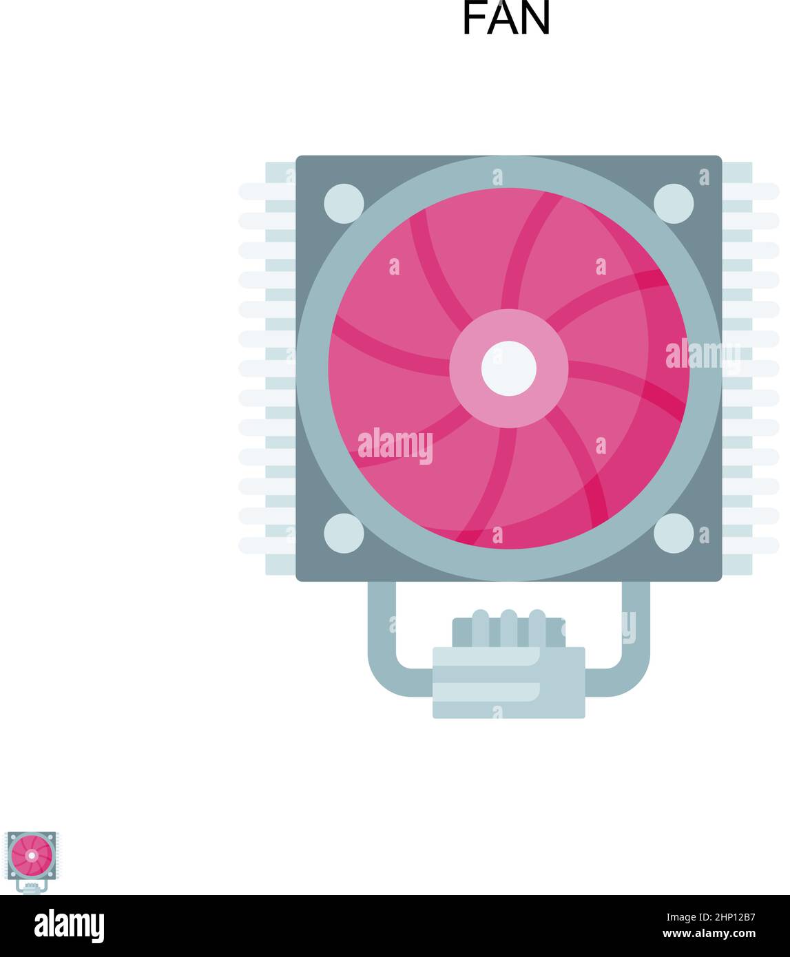 Fan Simple vector icon. Illustration symbol design template for web ...