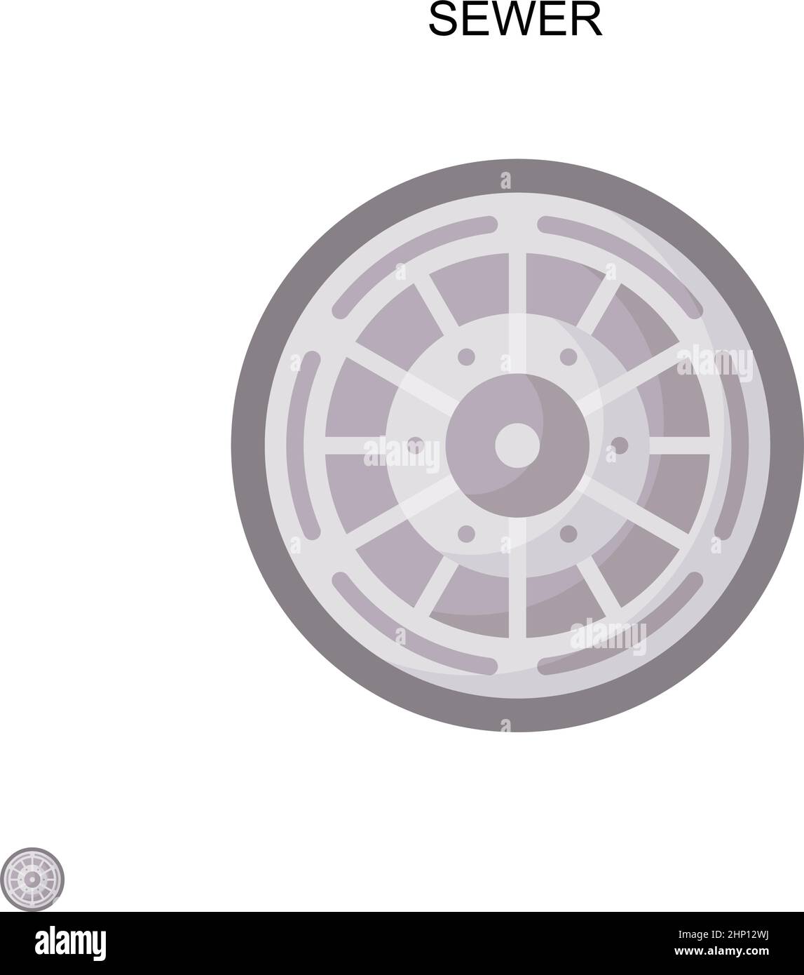 Sewer Simple vector icon. Illustration symbol design template for web ...