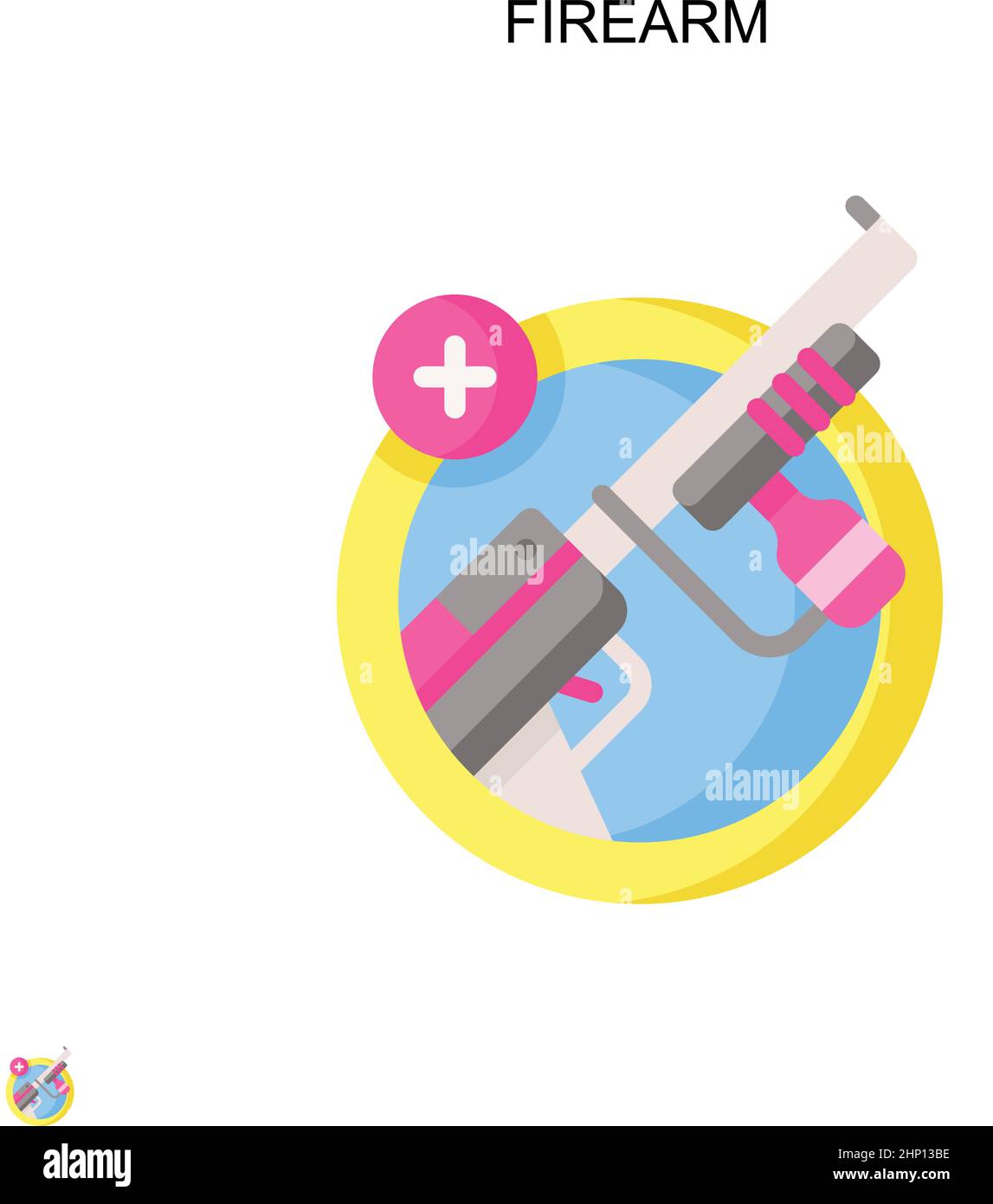 Firearms symbol hi-res stock photography and images - Alamy