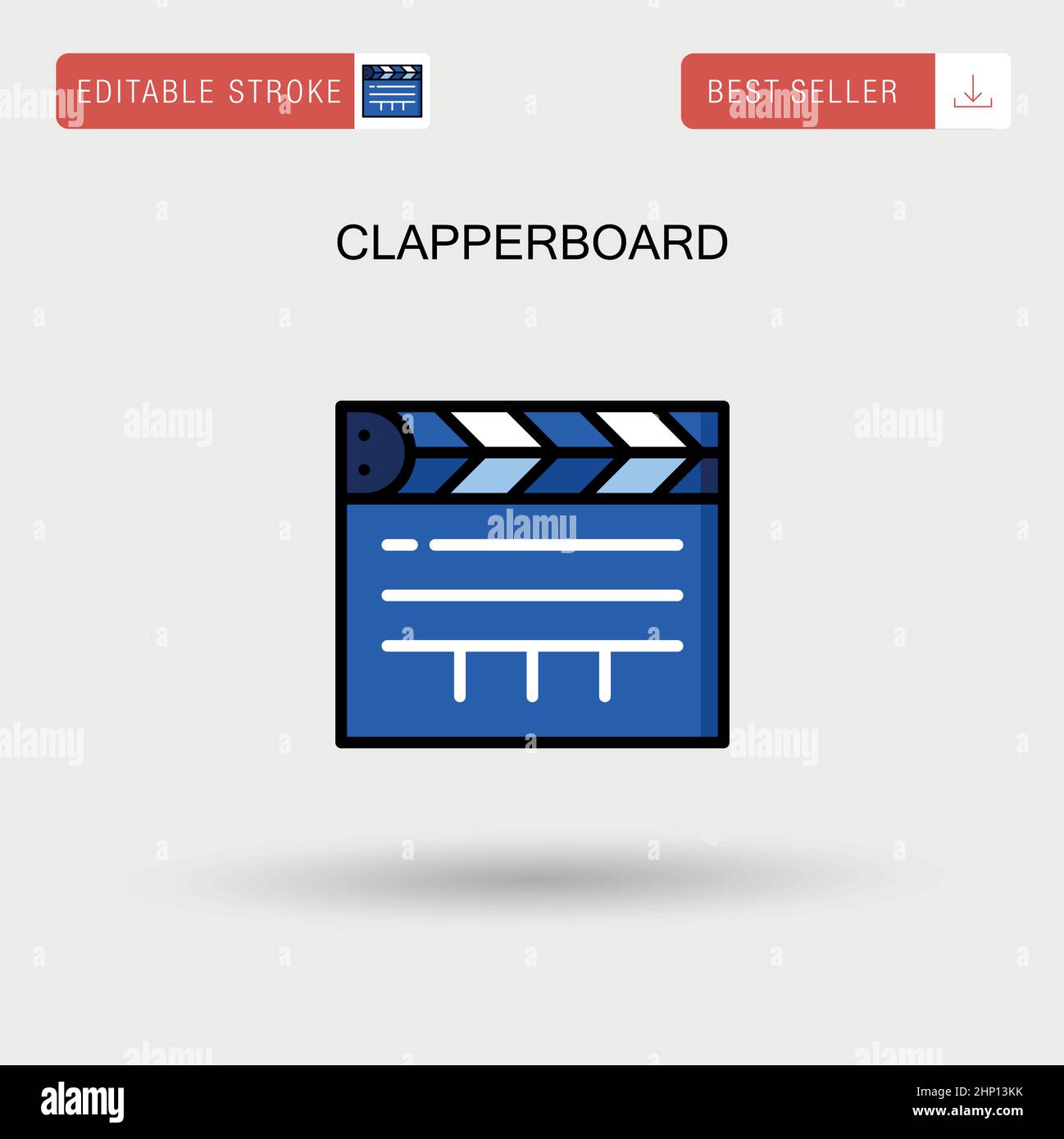 Clapperboard icon Stock Vector Images - Alamy