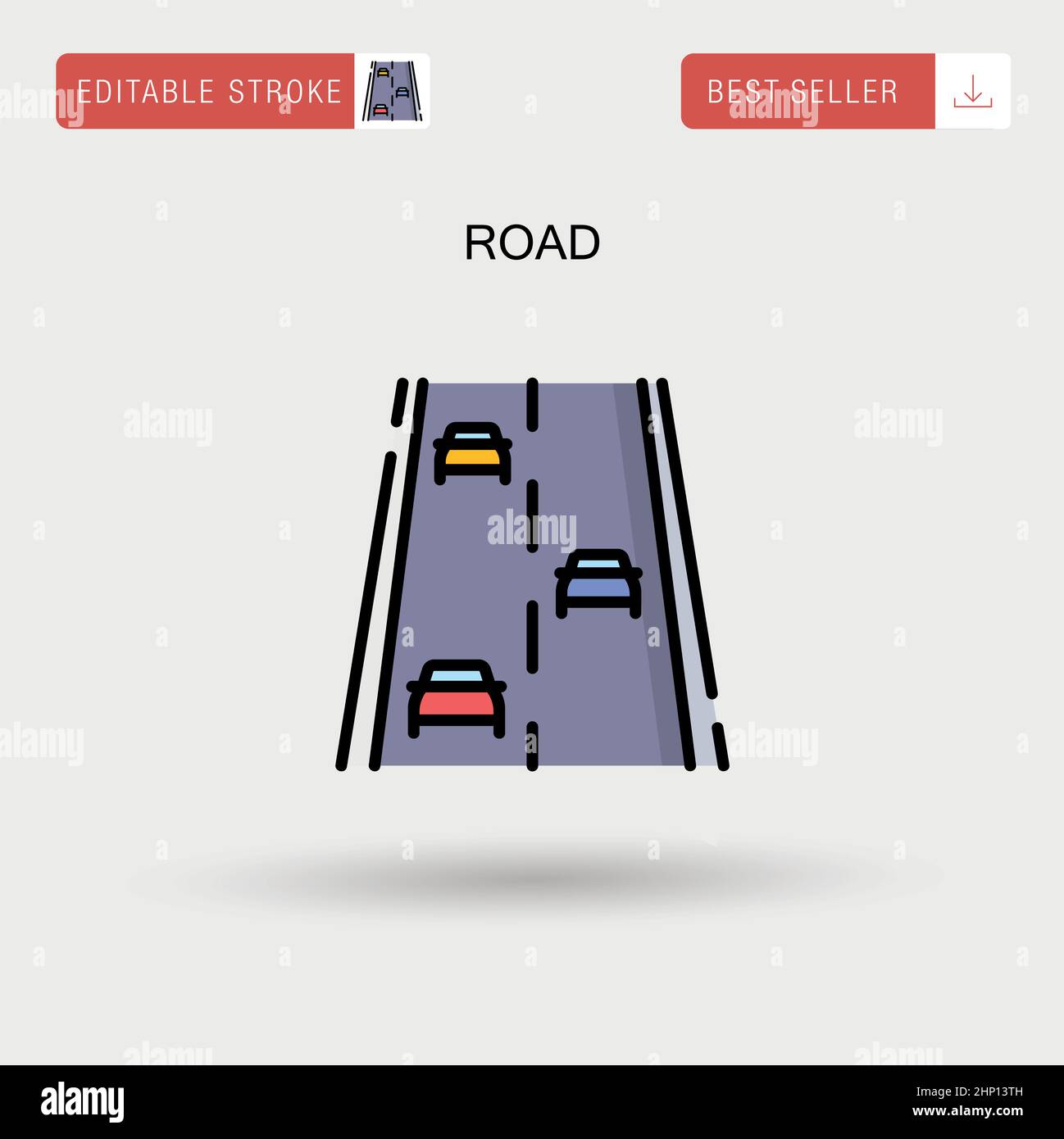 Road Simple vector icon Stock Vector Image & Art - Alamy