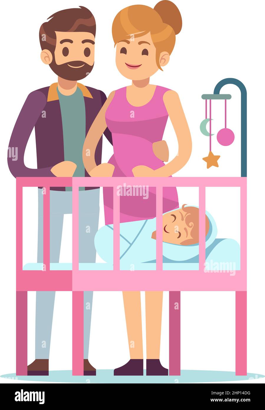 Smiling baby girl in Stock Vector Images - Alamy