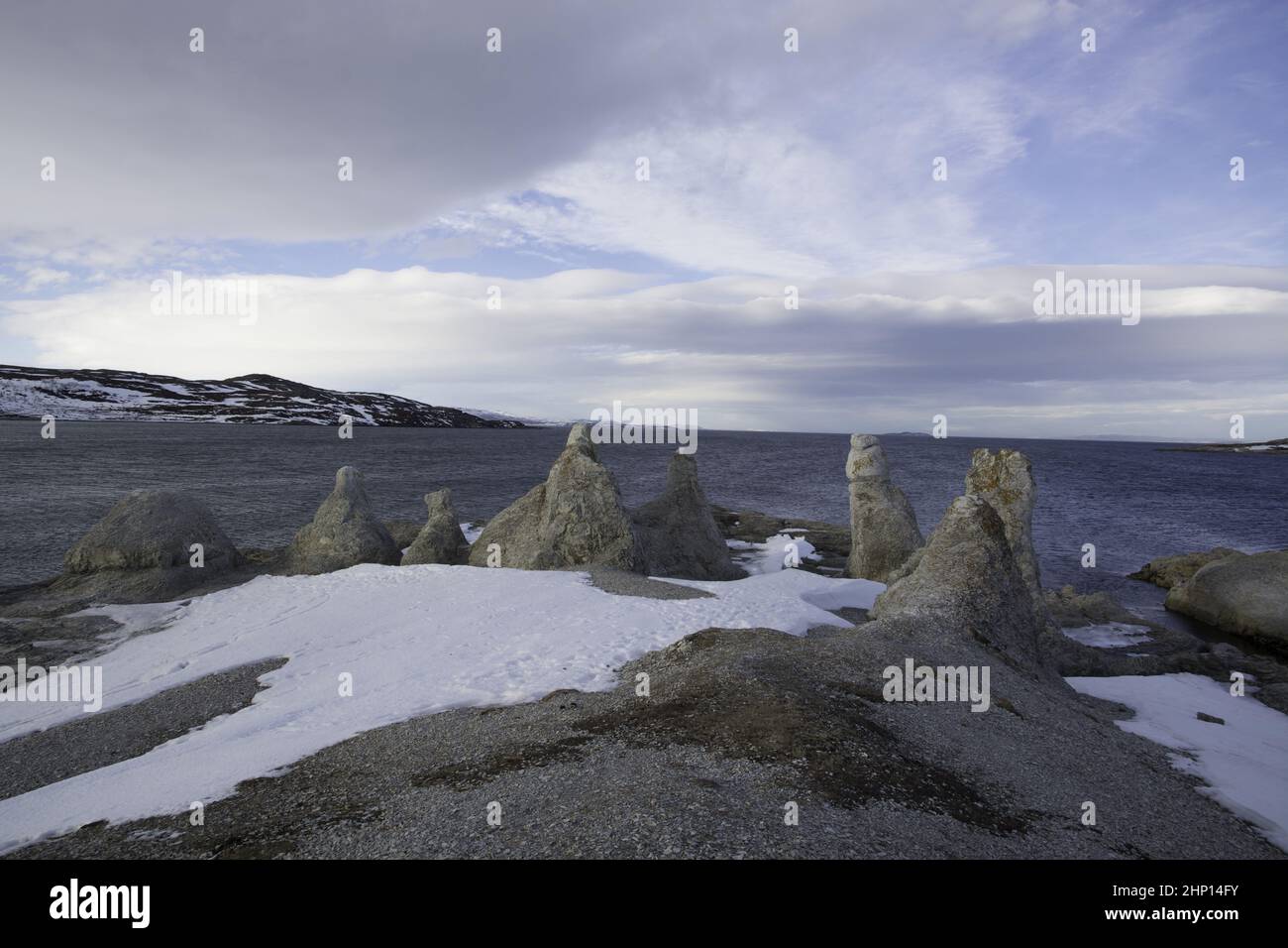 Stone trolls at Trollholmsund, Norway Stock Photo - Alamy