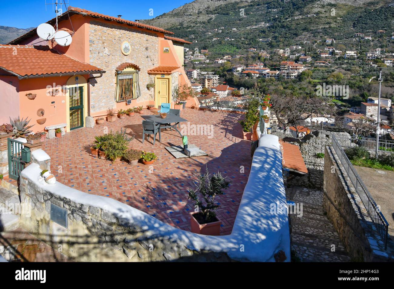 The Italian village of Itri Stock Photo - Alamy