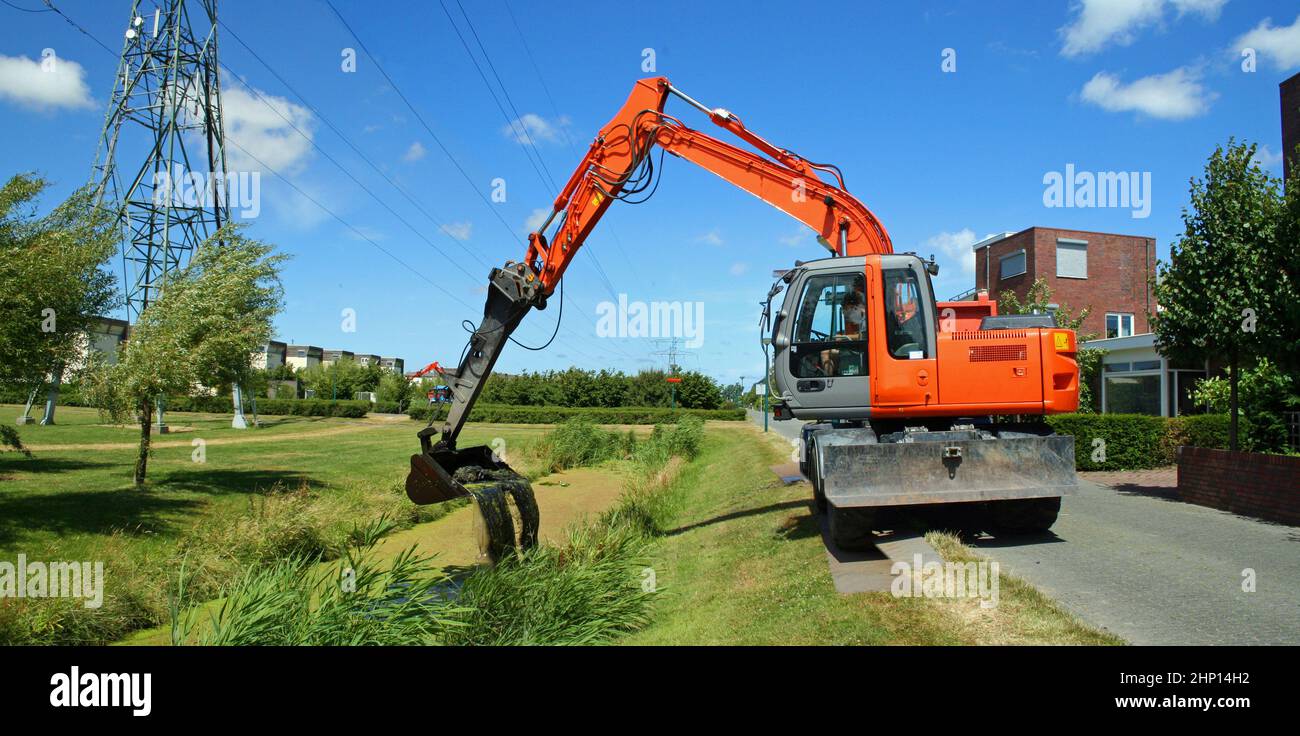 Small scale dredging in the Netherlands Stock Photo - Alamy