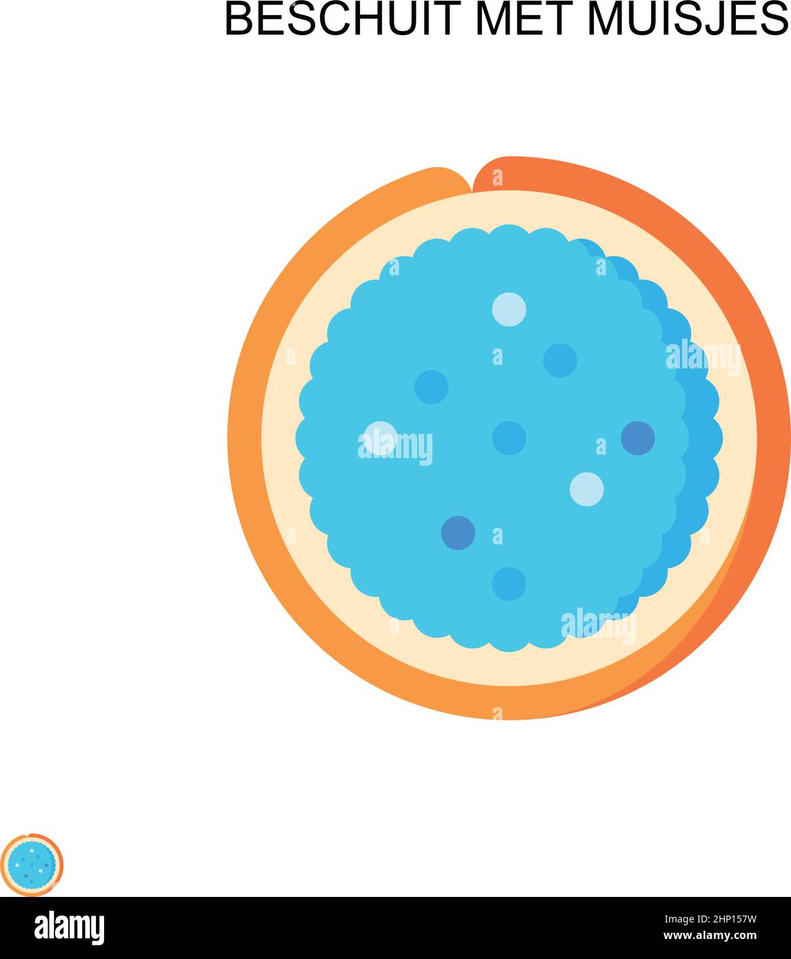 Beschuit met muisjes Simple vector icon. Illustration symbol design ...