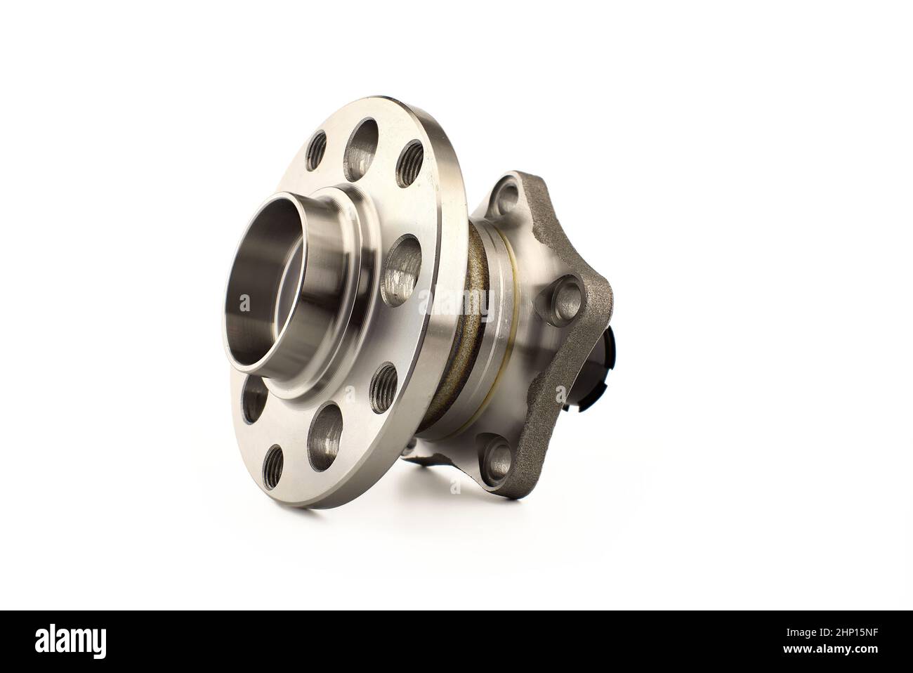 Rear wheel hub assembly isolated on white background Stock Photo - Alamy