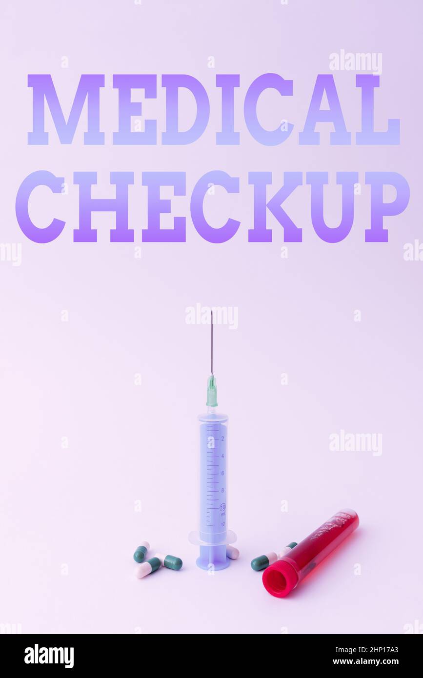 Handwriting text Medical Checkup, Word Written on thorough physical ...