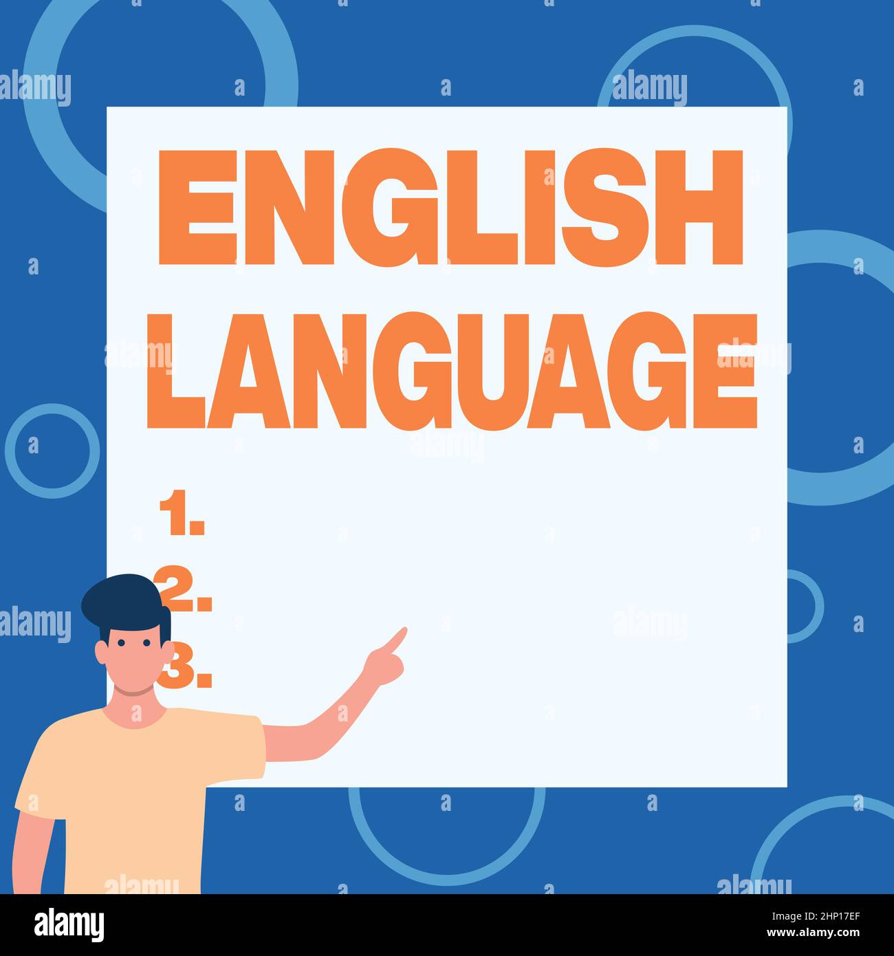 Sign displaying English Language, Word Written on third spoken native ...