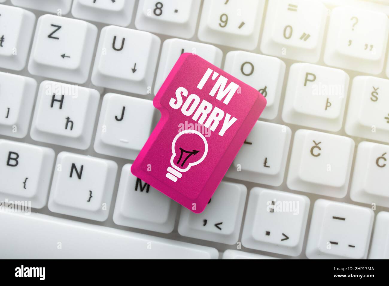 Sign displaying I M Sorry, Internet Concept To ask for forgiveness to ...