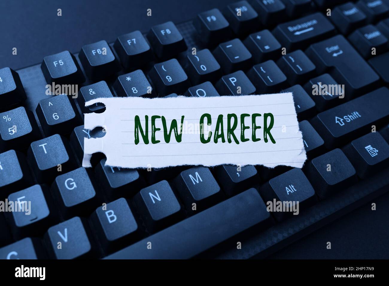 Sign displaying New Career, Concept meaning a change to a different ...