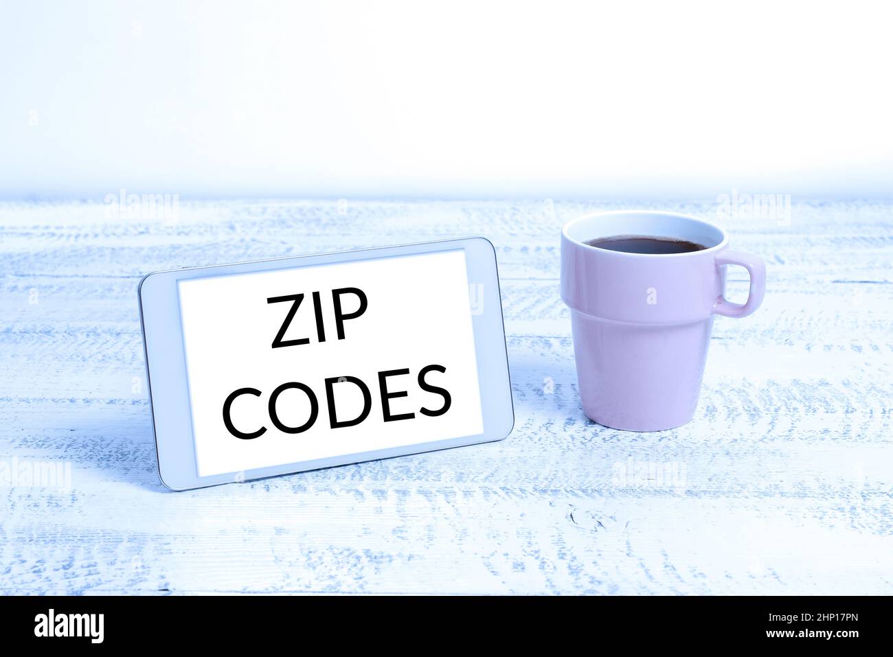 Conceptual display Zip Codes, Business concept numbers added to a ...