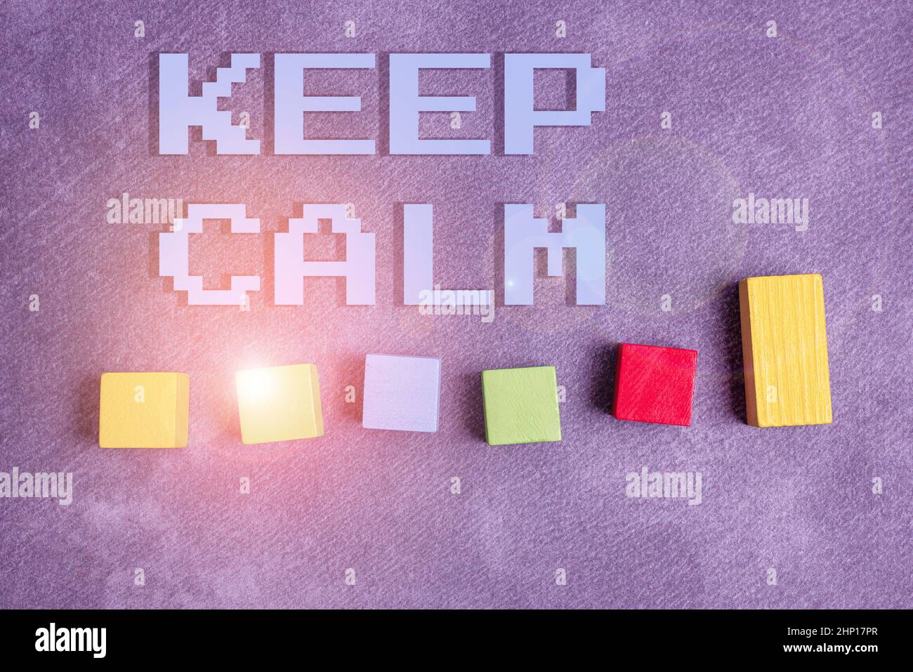 Text caption presenting Keep Calm, Word for not get emotionally ...