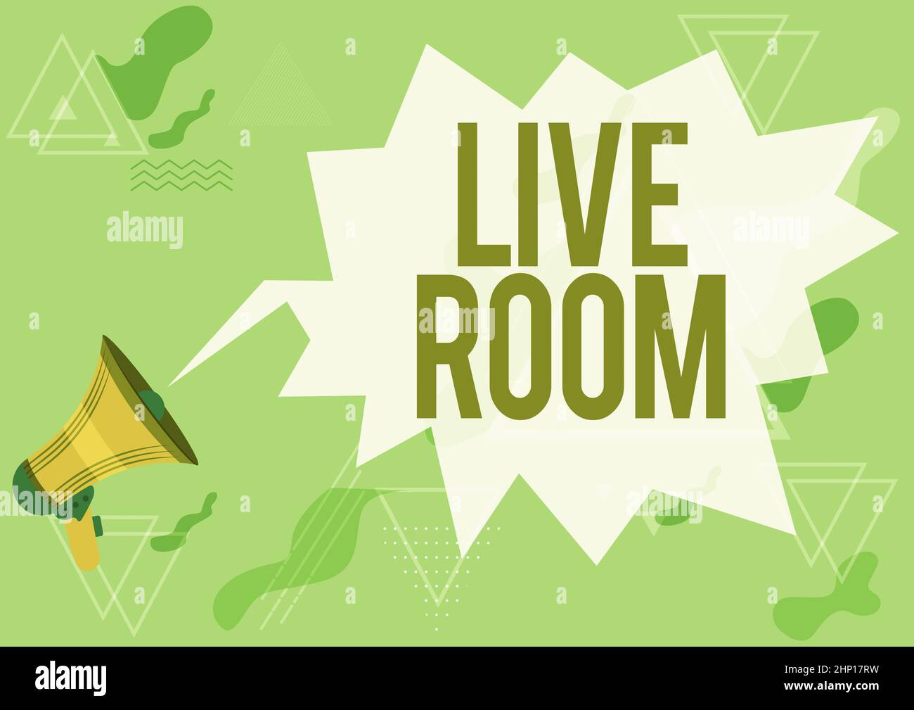 Hand writing sign Live Room, Conceptual photo the room in a house or ...