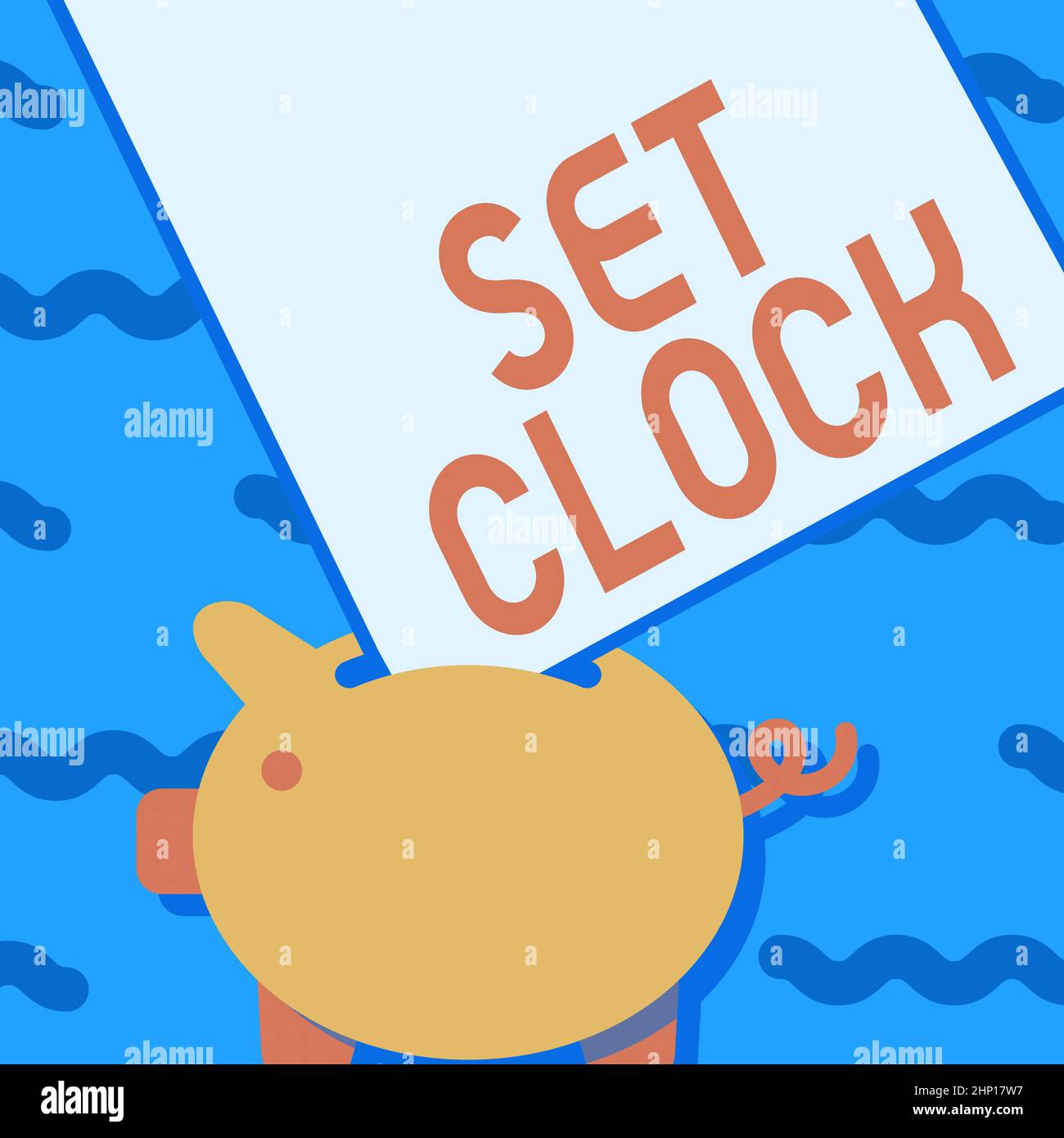 Conceptual caption Set Clock, Concept meaning put it to the right time ...