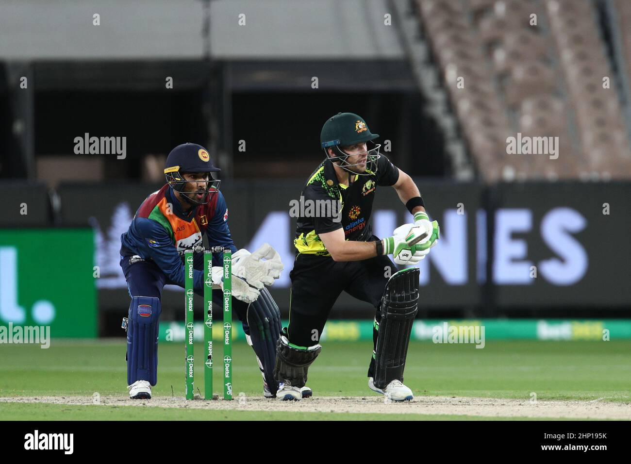 MELBOURNE, AUSTRALIA - FEBRUARY 18: Josh Inglis of Australia bats ...