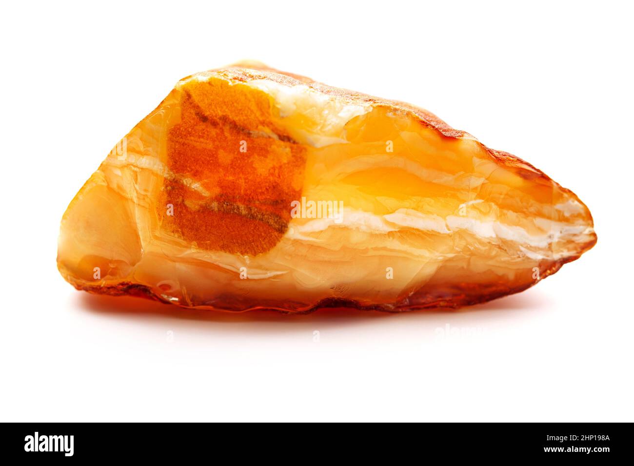 A piece of yellow opaque natural amber classification color Bastard ...