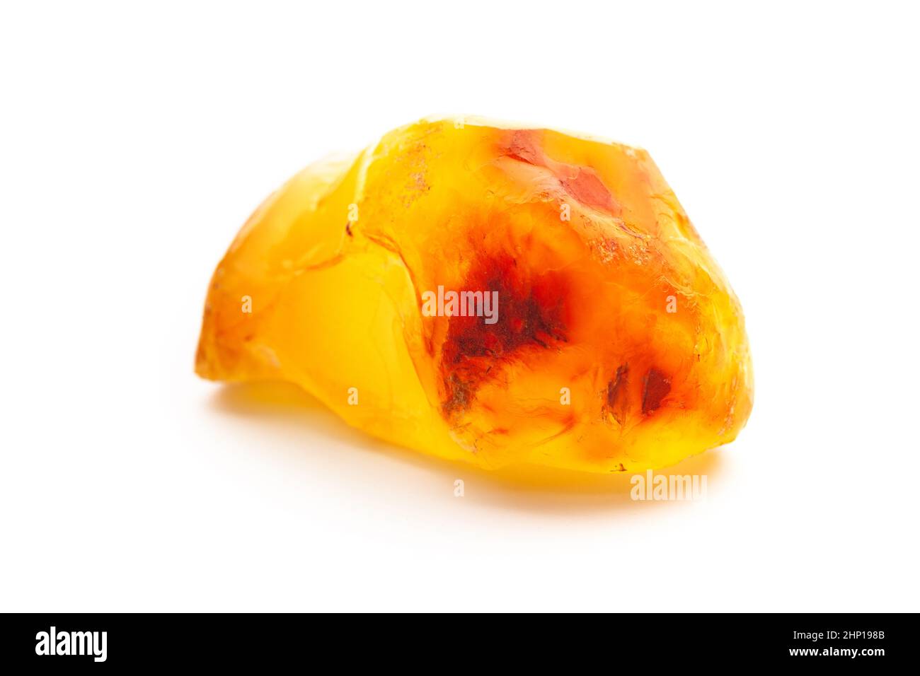 A piece of yellow opaque natural amber classification color Bastard ...