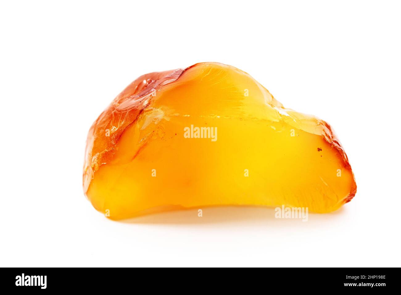A piece of yellow opaque natural amber classification color Bastard ...