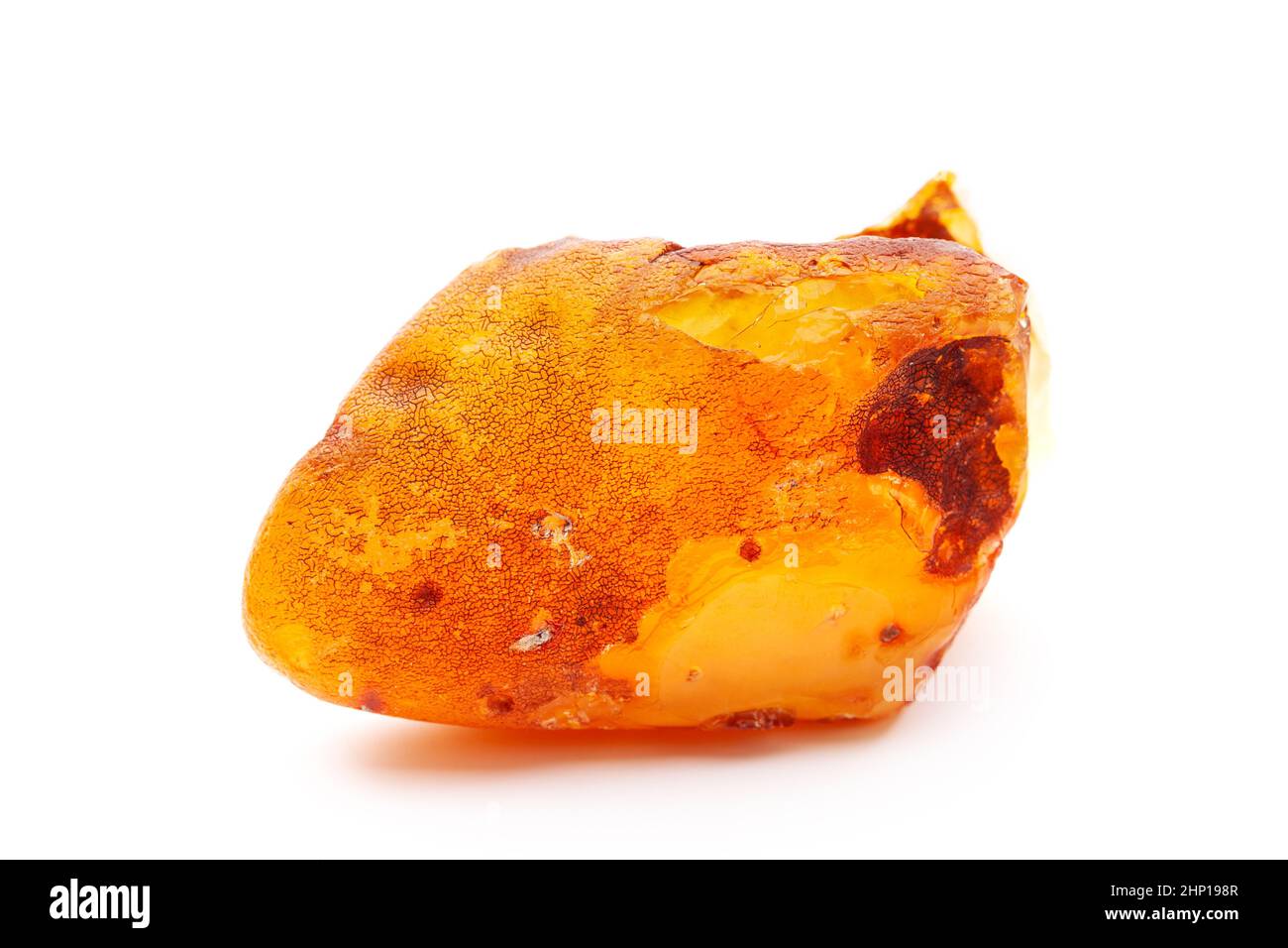 A piece of yellow opaque natural amber classification color Bastard ...