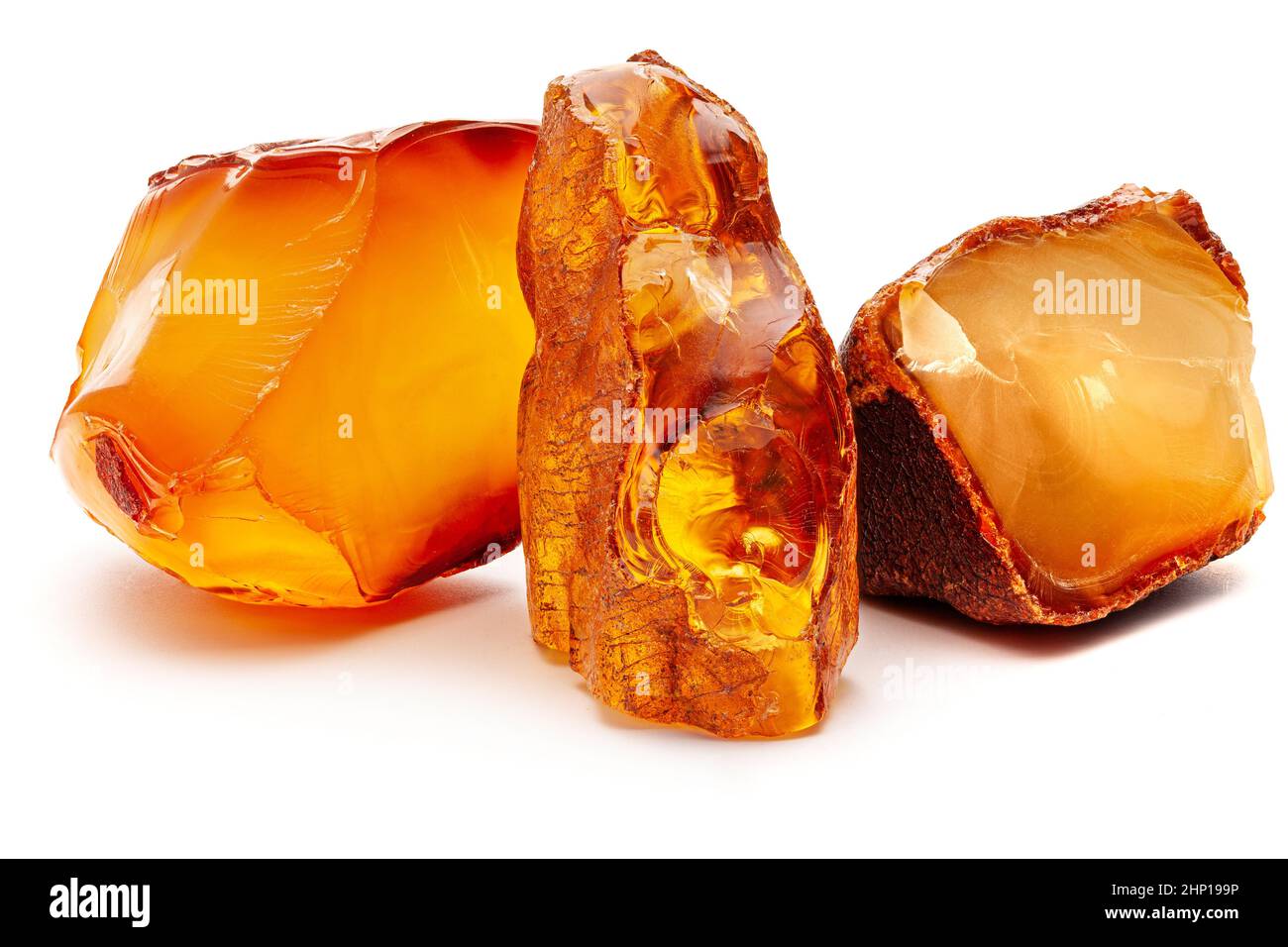 Pieces of yellow opaque natural amber classification color Bastard, has ...