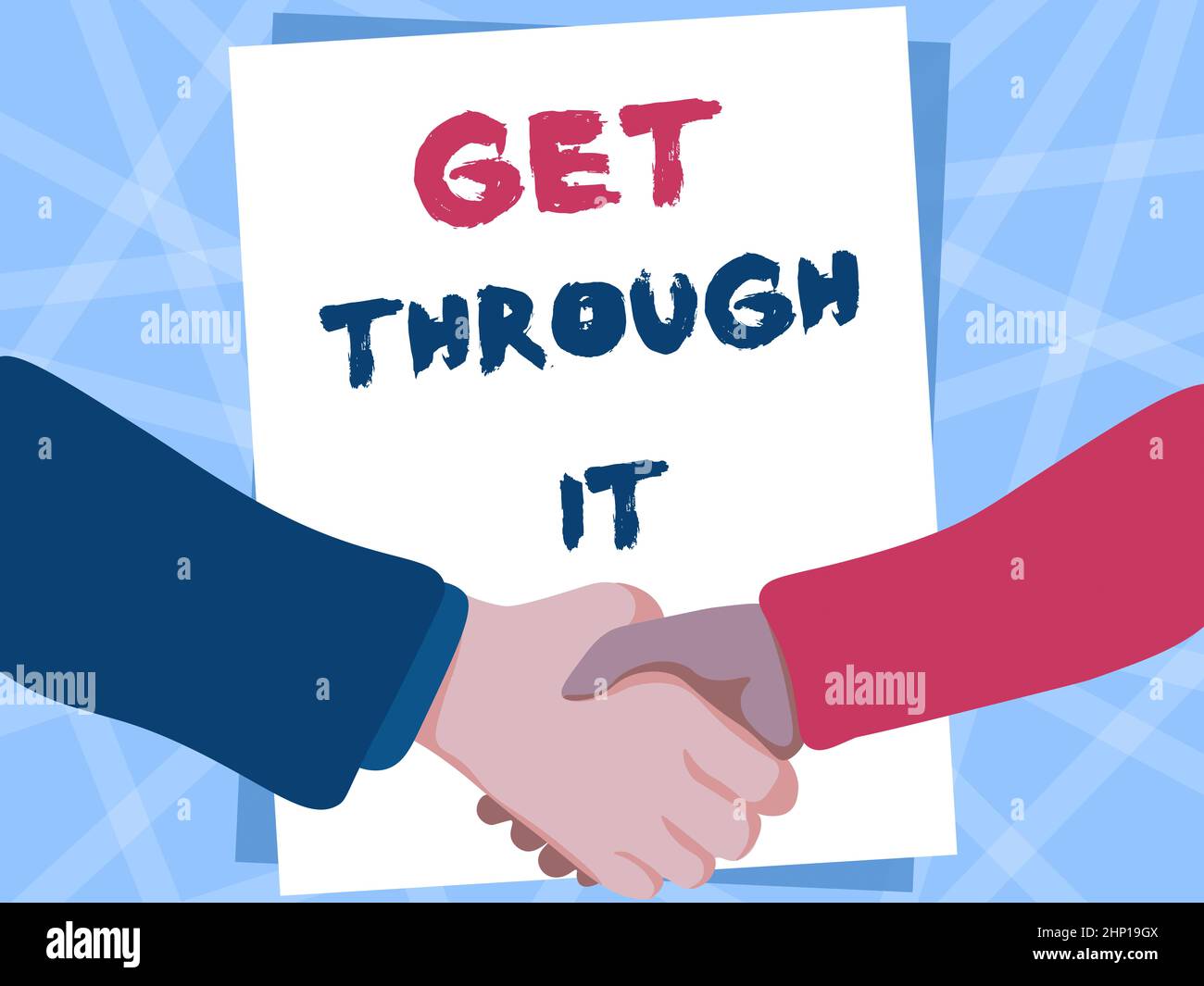 Text caption presenting Get Through It, Word for enourage someone to ...