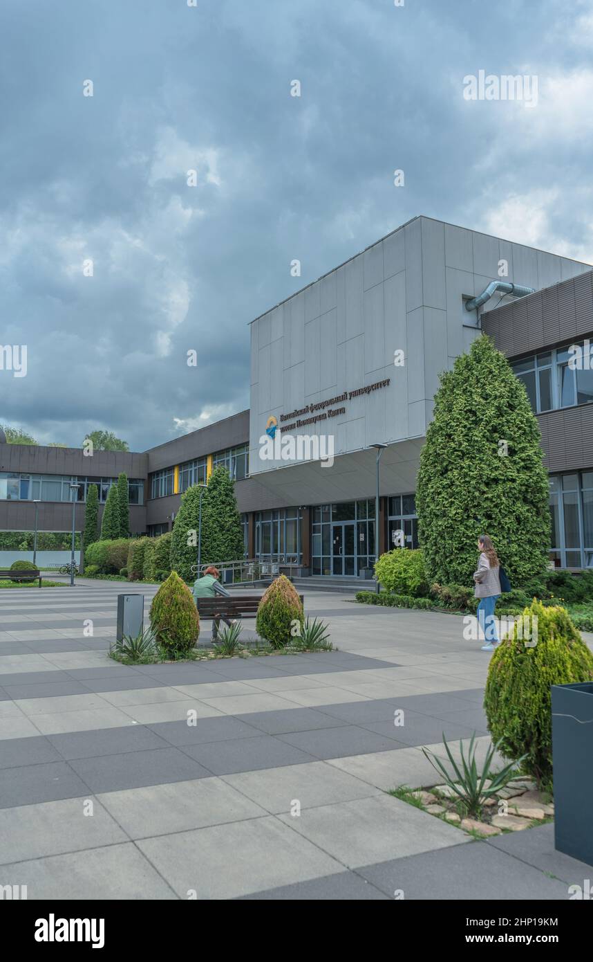 Kaliningrad, Russia - may 18, 2021: landscaped grounds of main building ...