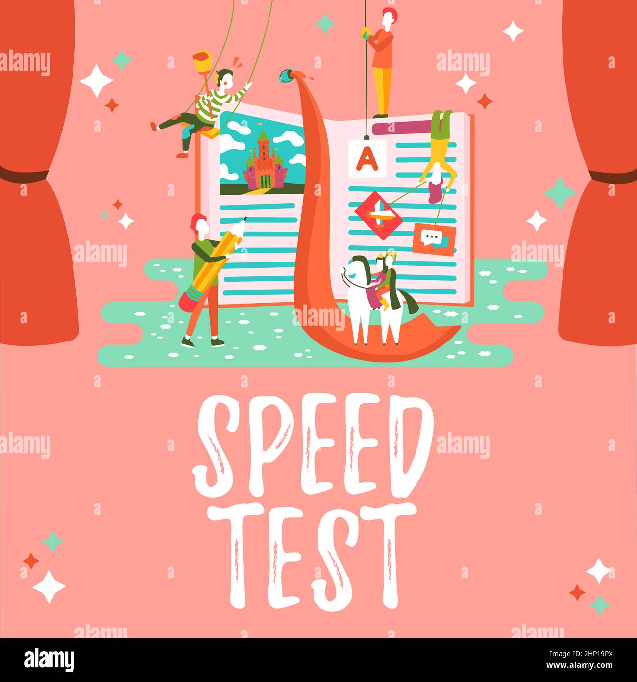 Handwriting text Speed Test, Business showcase psychological test for ...