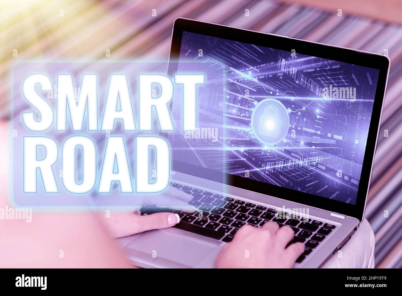 Text showing inspiration Smart Road, Business concept number of ...