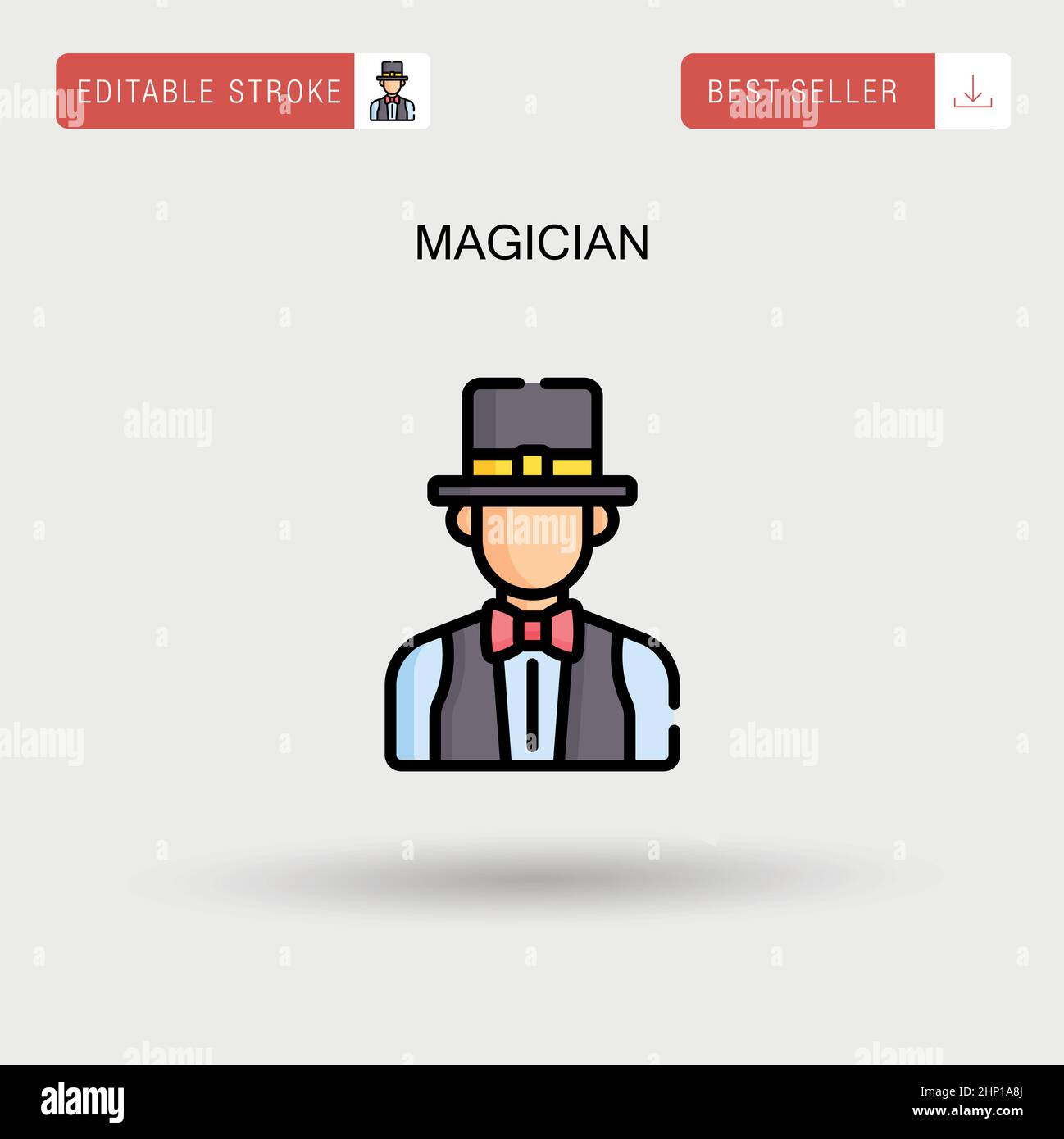 Magician Simple vector icon Stock Vector Image & Art - Alamy