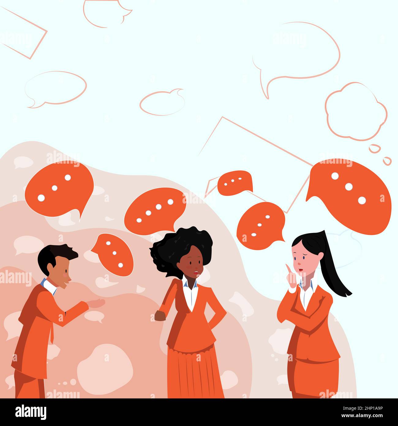 Illustration Of Partners Building New Wonderful Ideas For Skills ...