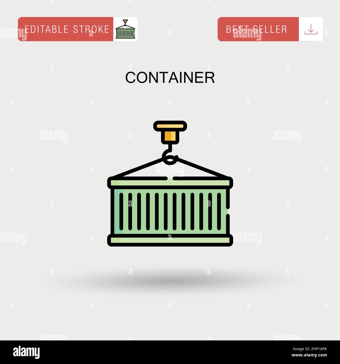 Container Simple vector icon Stock Vector Image & Art - Alamy