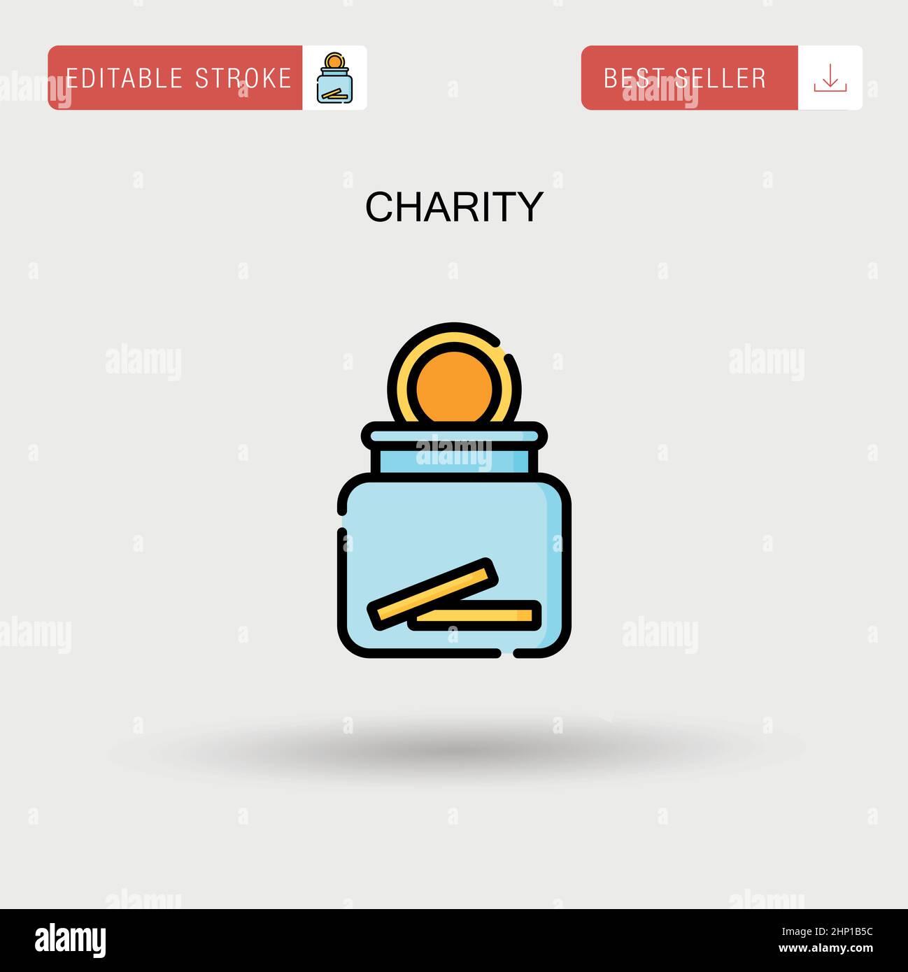 Charity hand heart community Stock Vector Images - Alamy