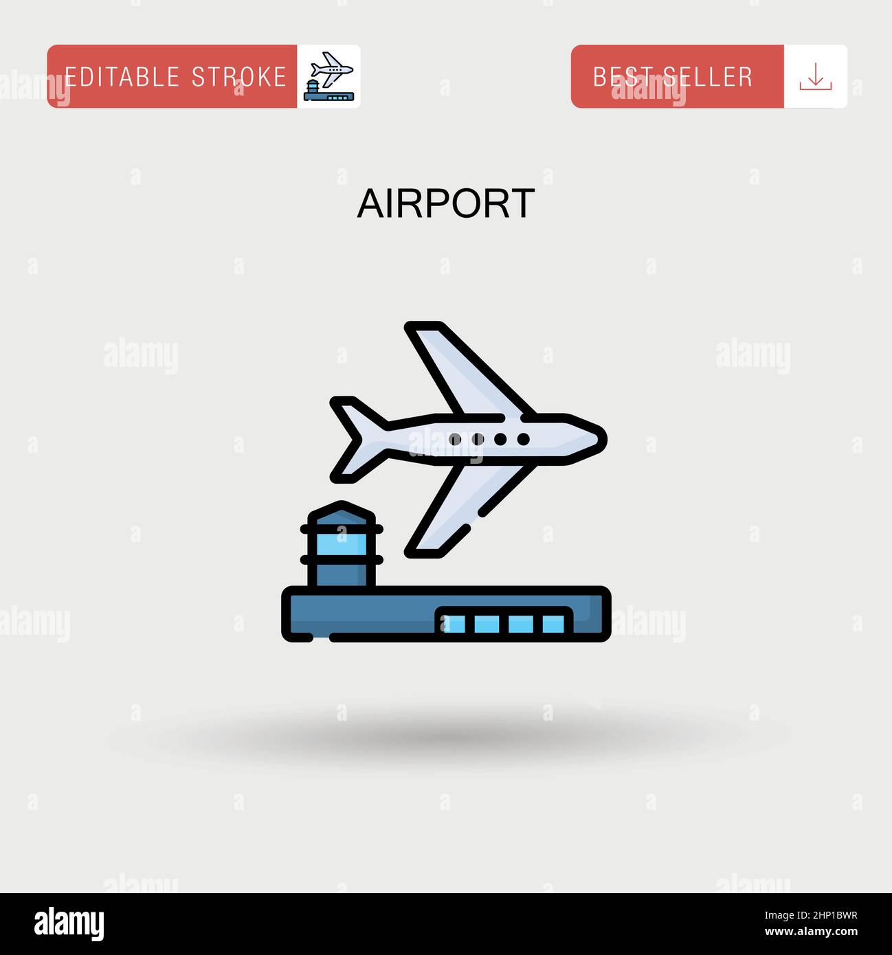 Airport Simple vector icon Stock Vector Image & Art - Alamy