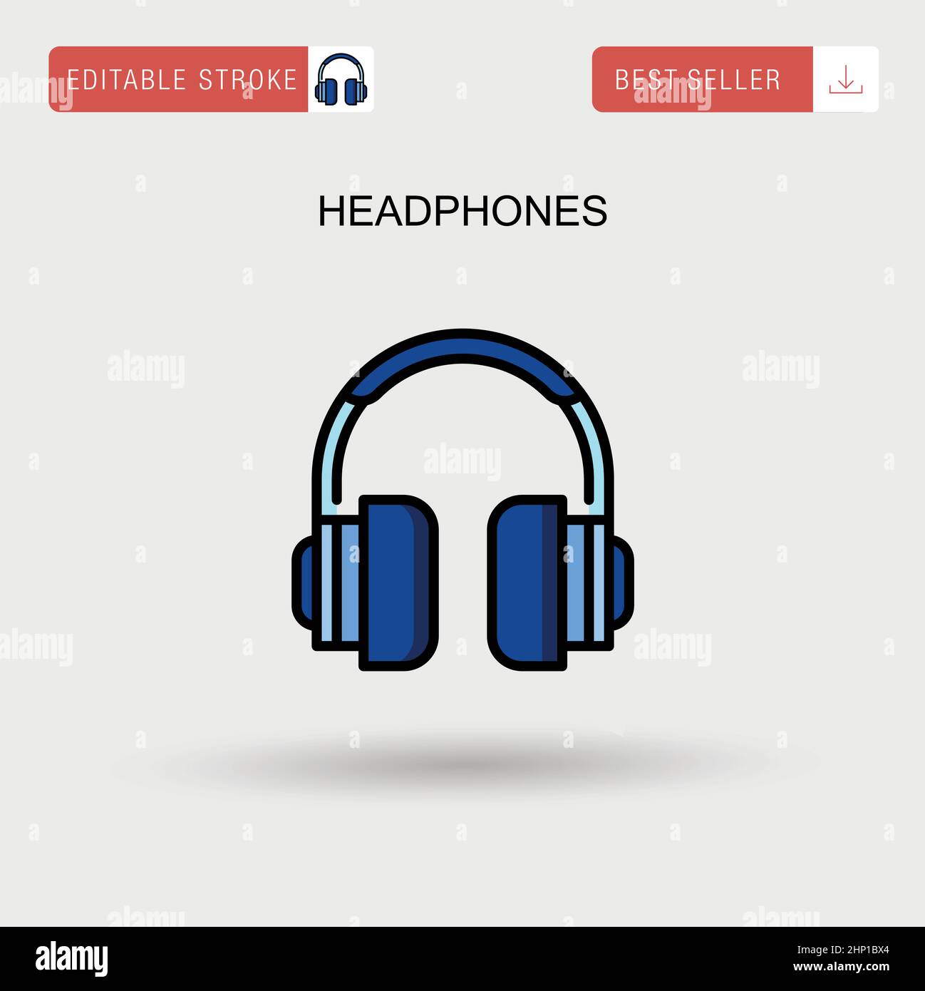 Headphones icon modern fashion Stock Vector Images - Alamy