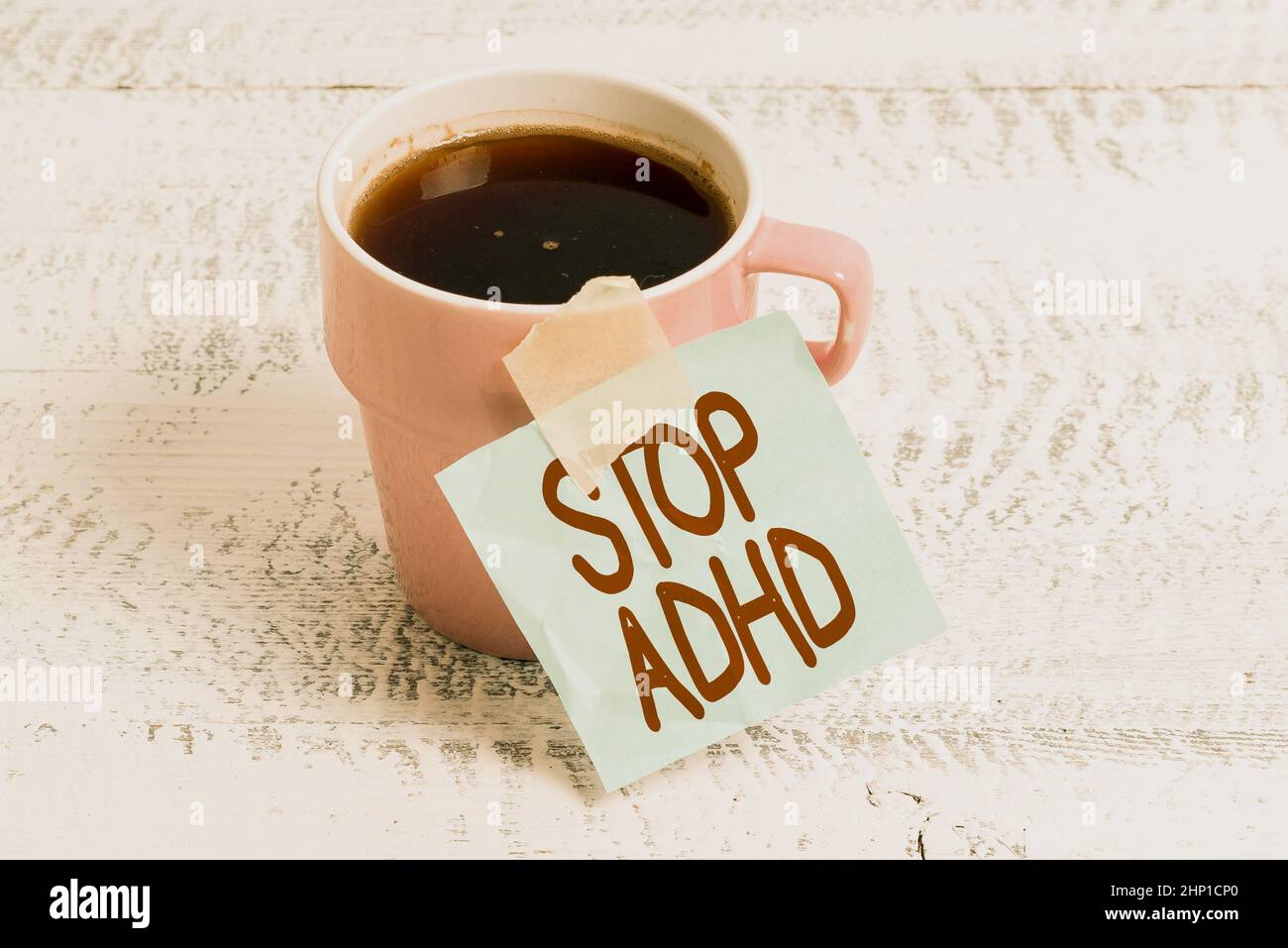 Text sign showing Stop Adhd, Business overview Put at end the mental ...