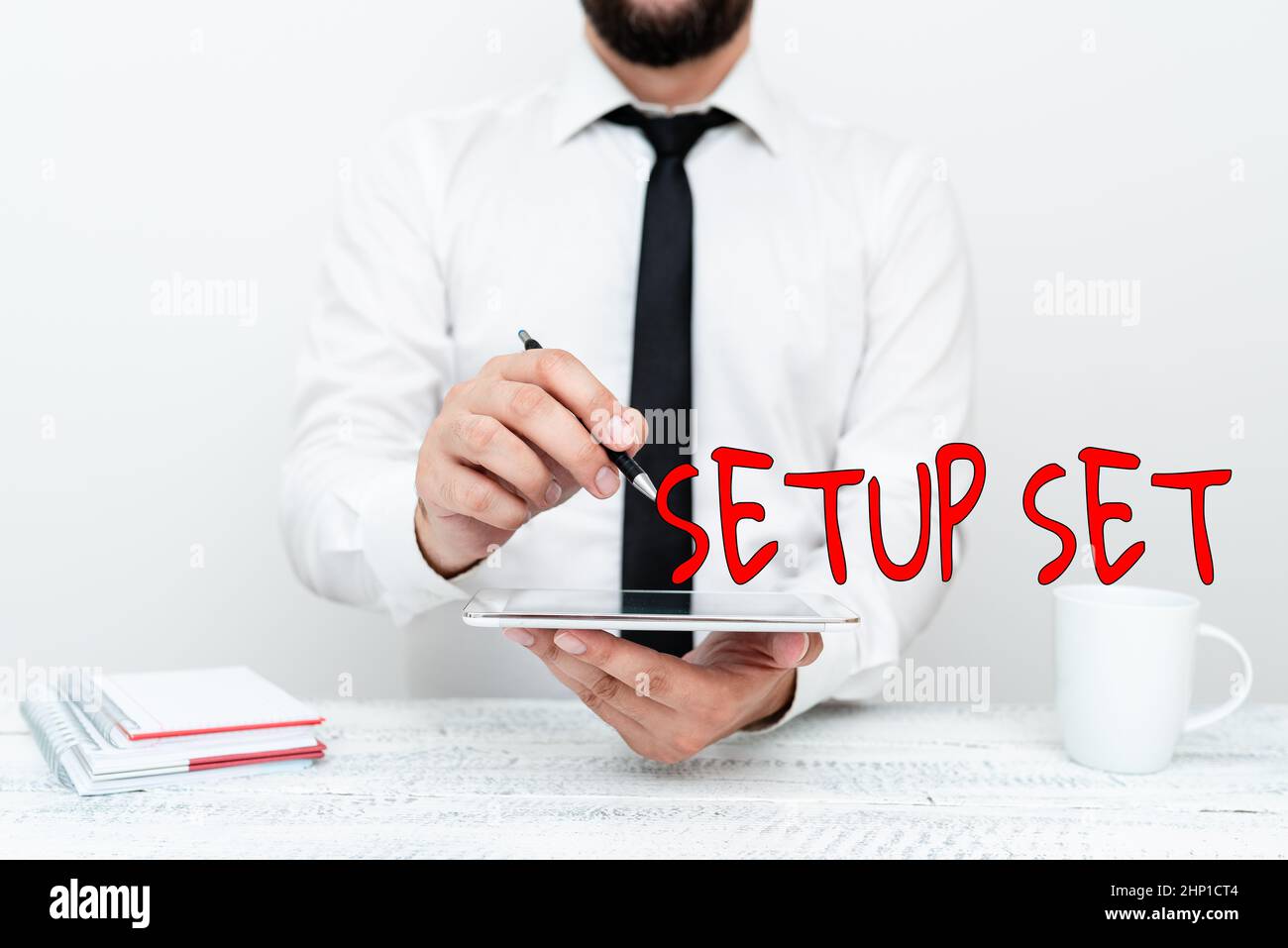 Conceptual display Setup Set, Business approach the manner, position ...