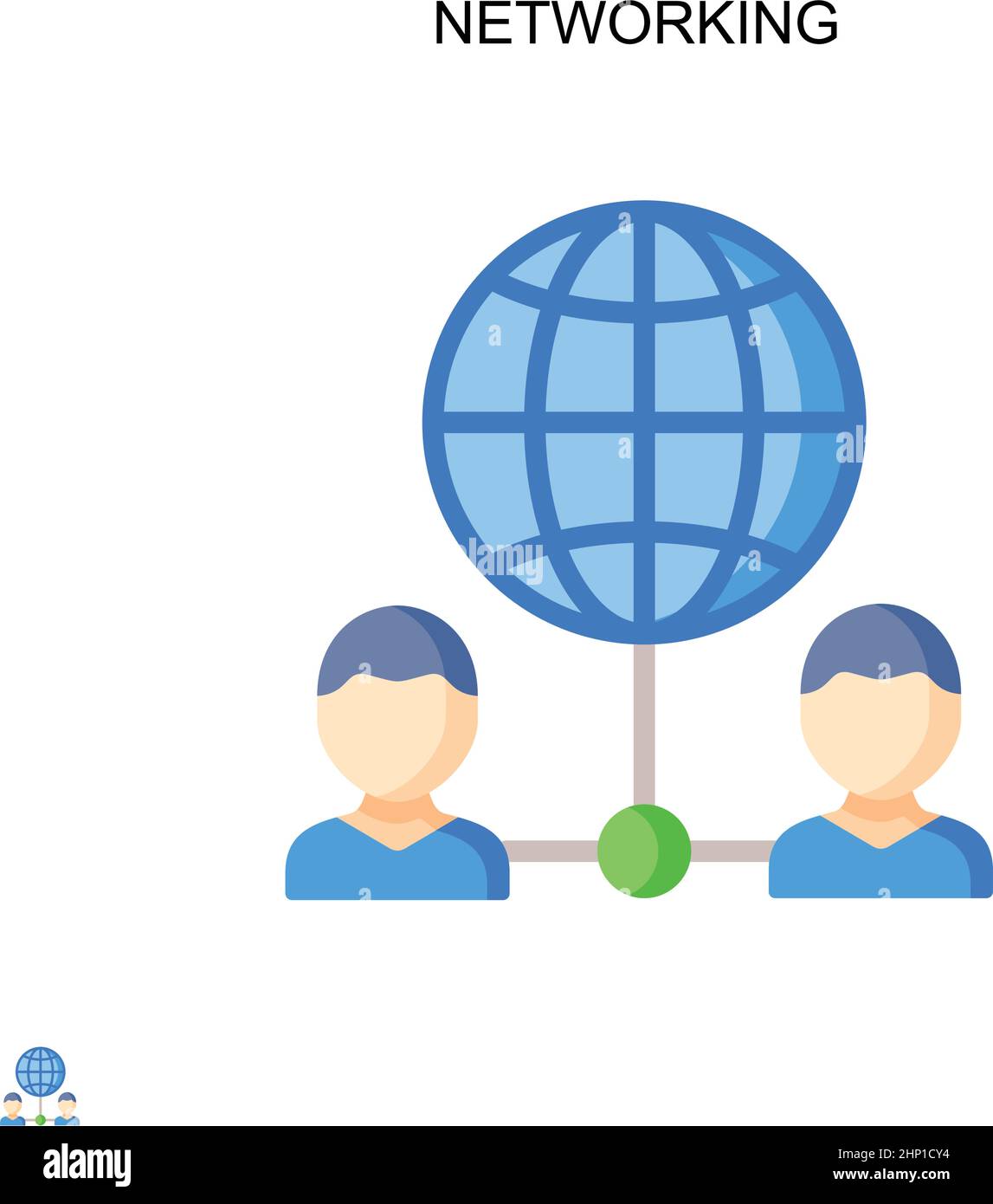 Networking Simple vector icon. Illustration symbol design template for ...