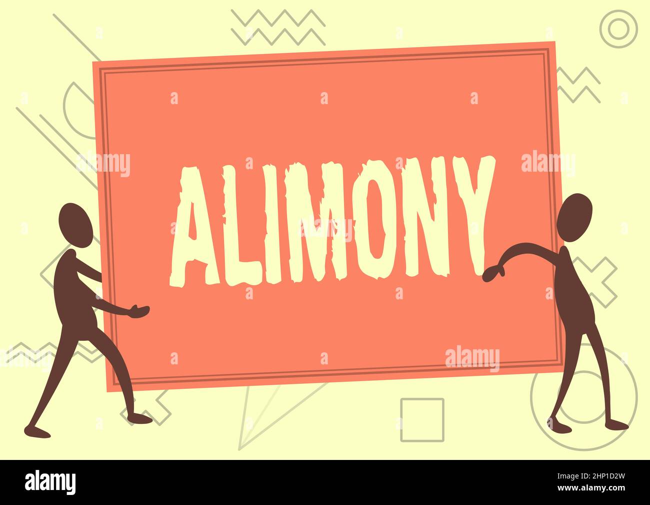 Conceptual display Alimony, Business overview money paid to either ...