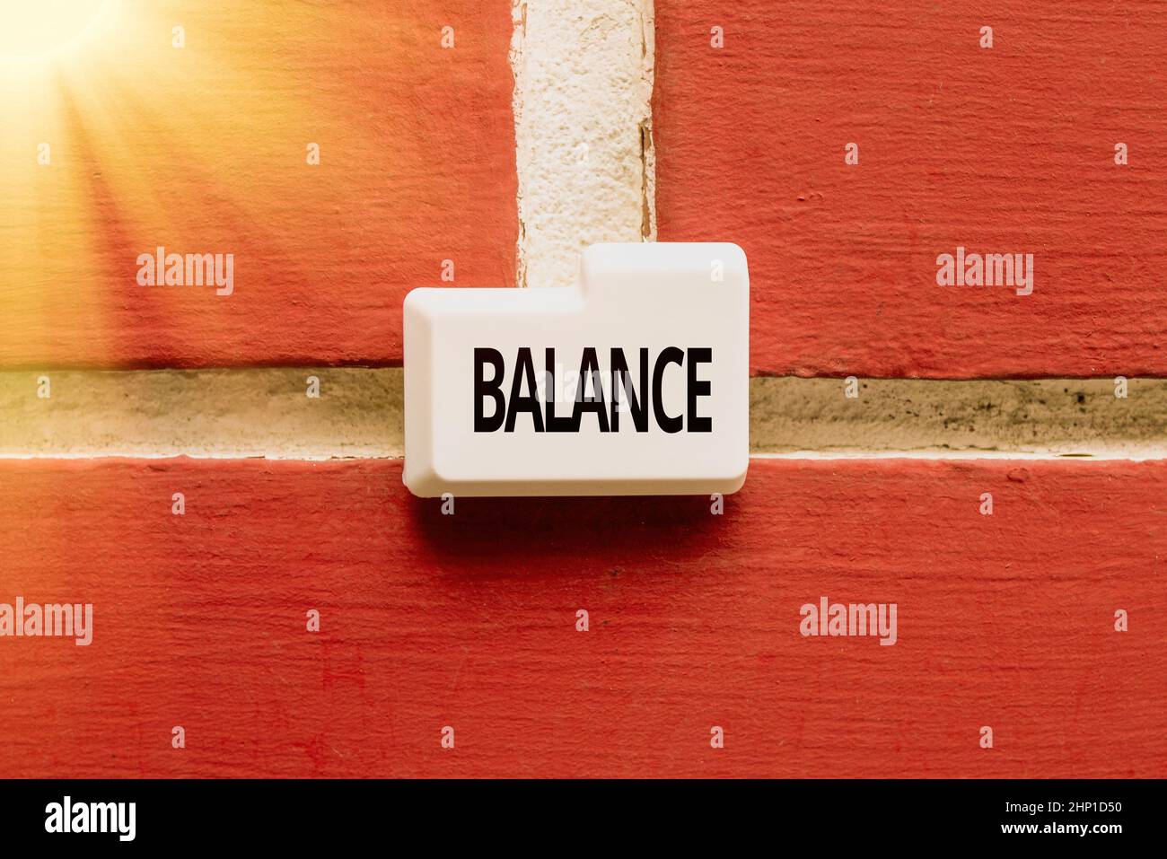 Inspiration showing sign Balance, Business concept a state of ...
