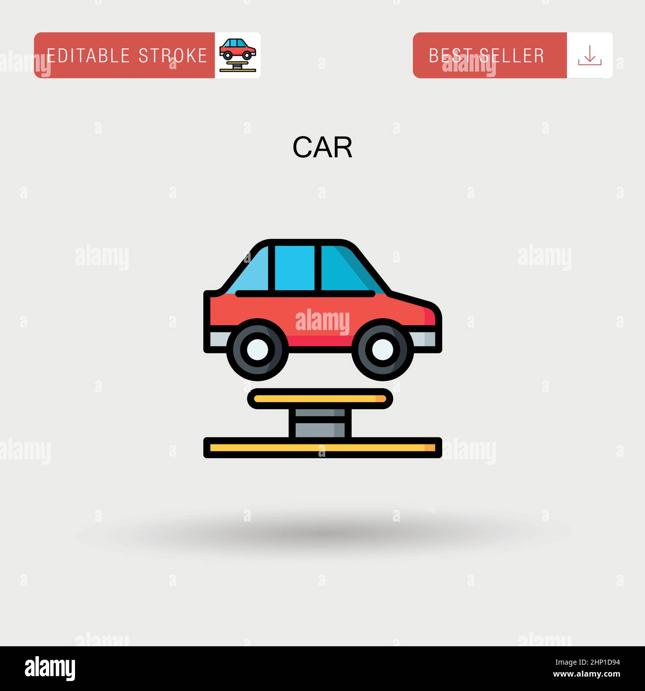 Car Simple vector icon Stock Vector Image & Art - Alamy