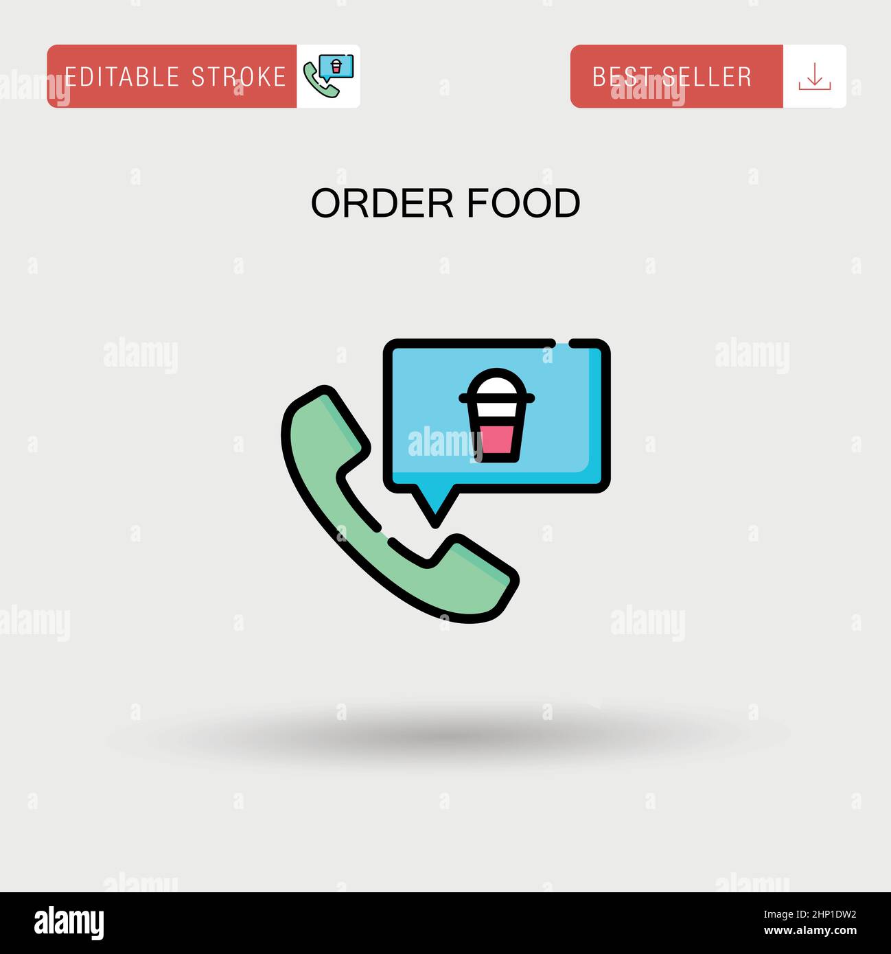 Pizza take away order Stock Vector Images - Alamy