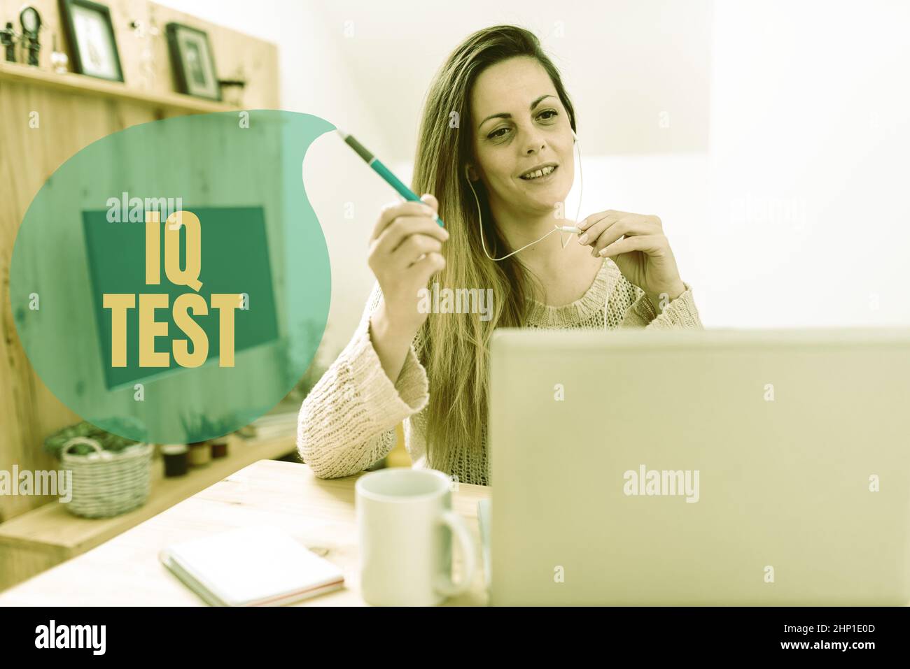 Sign displaying Iq Test, Conceptual photo attempt to measure your ...