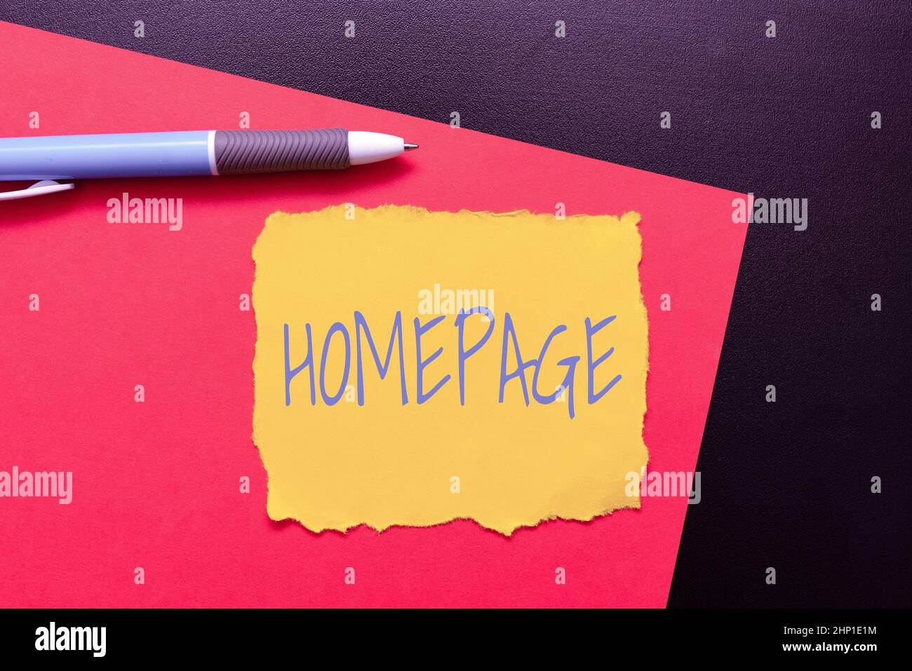 Writing displaying text Homepage, Internet Concept the introductory ...
