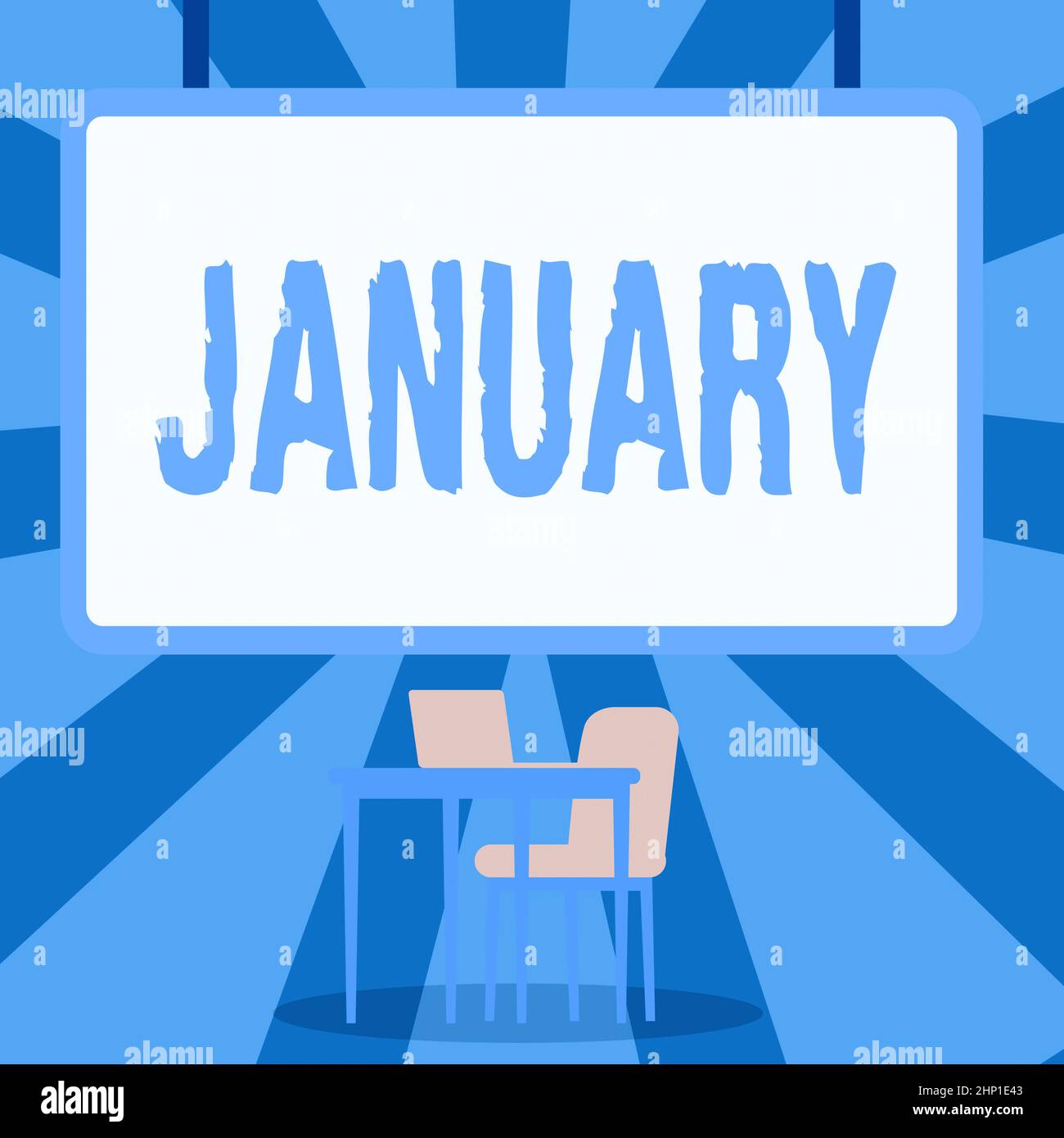Writing displaying text January, Word Written on first month of the ...