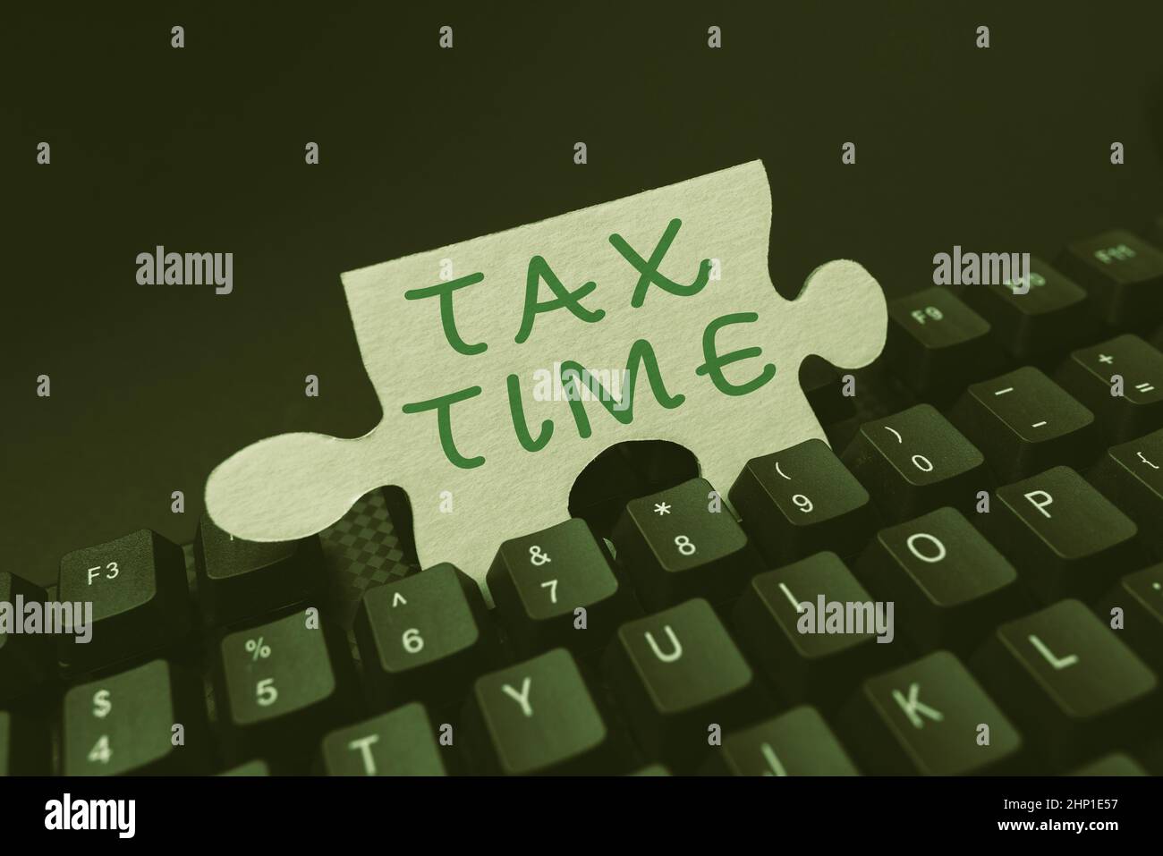 Sign displaying Tax Time, Business concept compulsory contribution ...