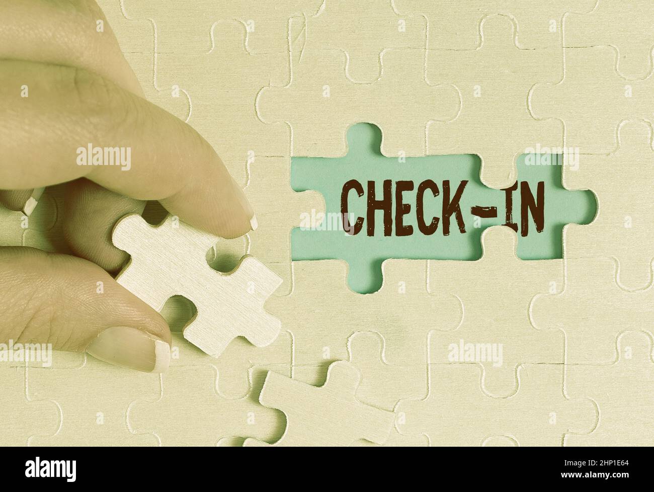 Inspiration showing sign Check In, Business concept Procedure by which ...